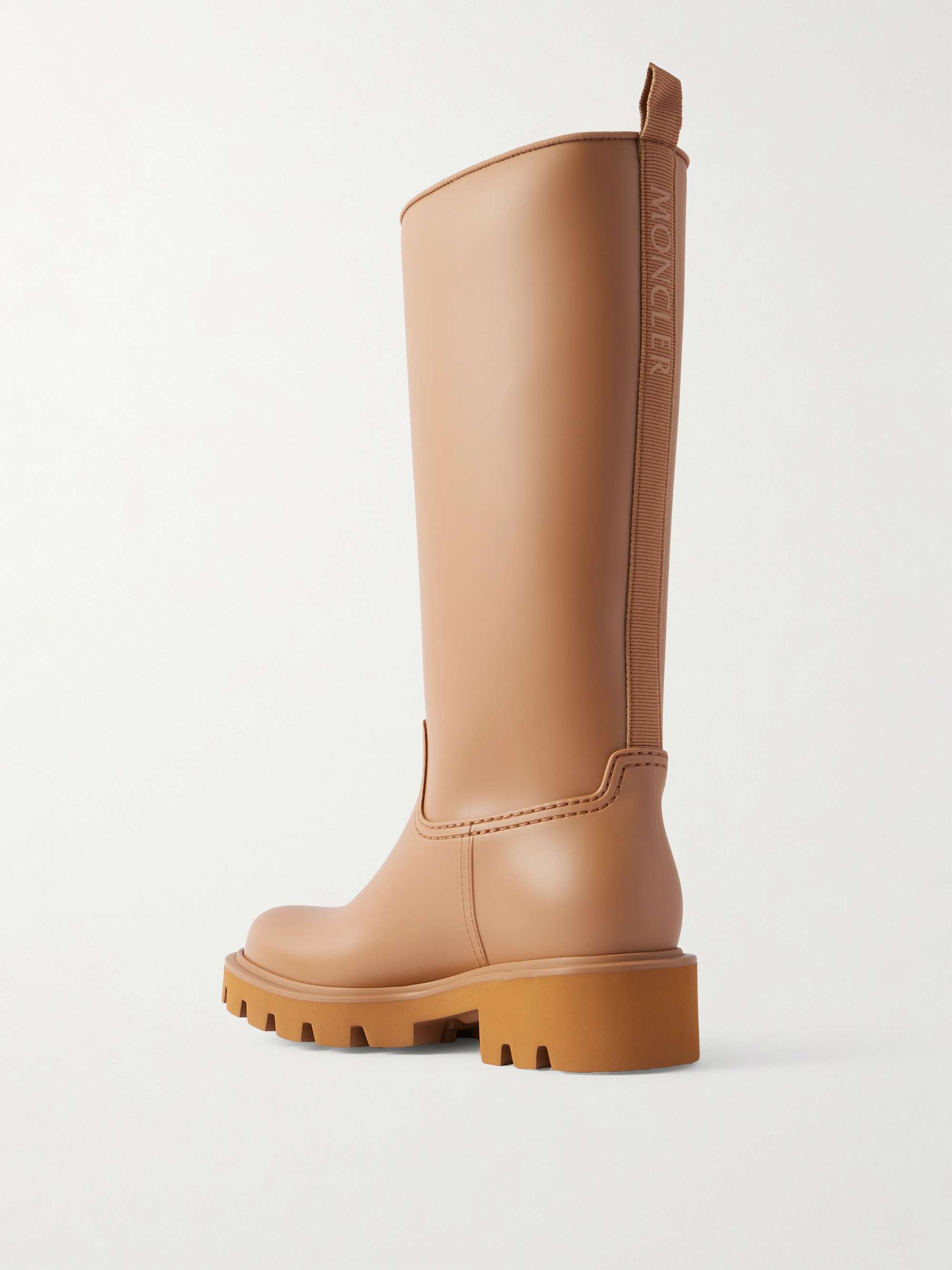 MONCLER Kickstream PVC and shell knee boots | NET-A-PORTER