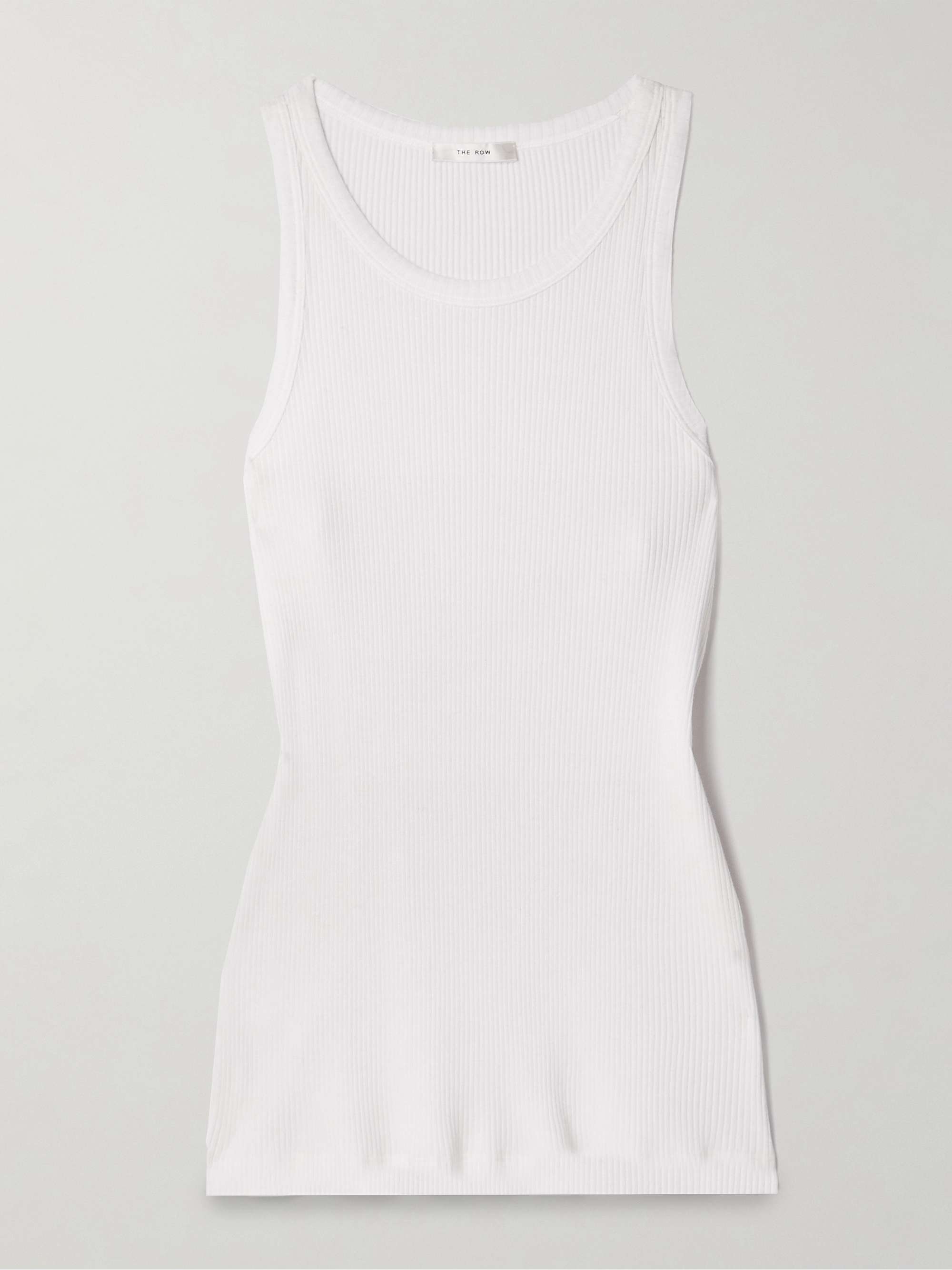 THE ROW Misty ribbed cotton-jersey tank | NET-A-PORTER