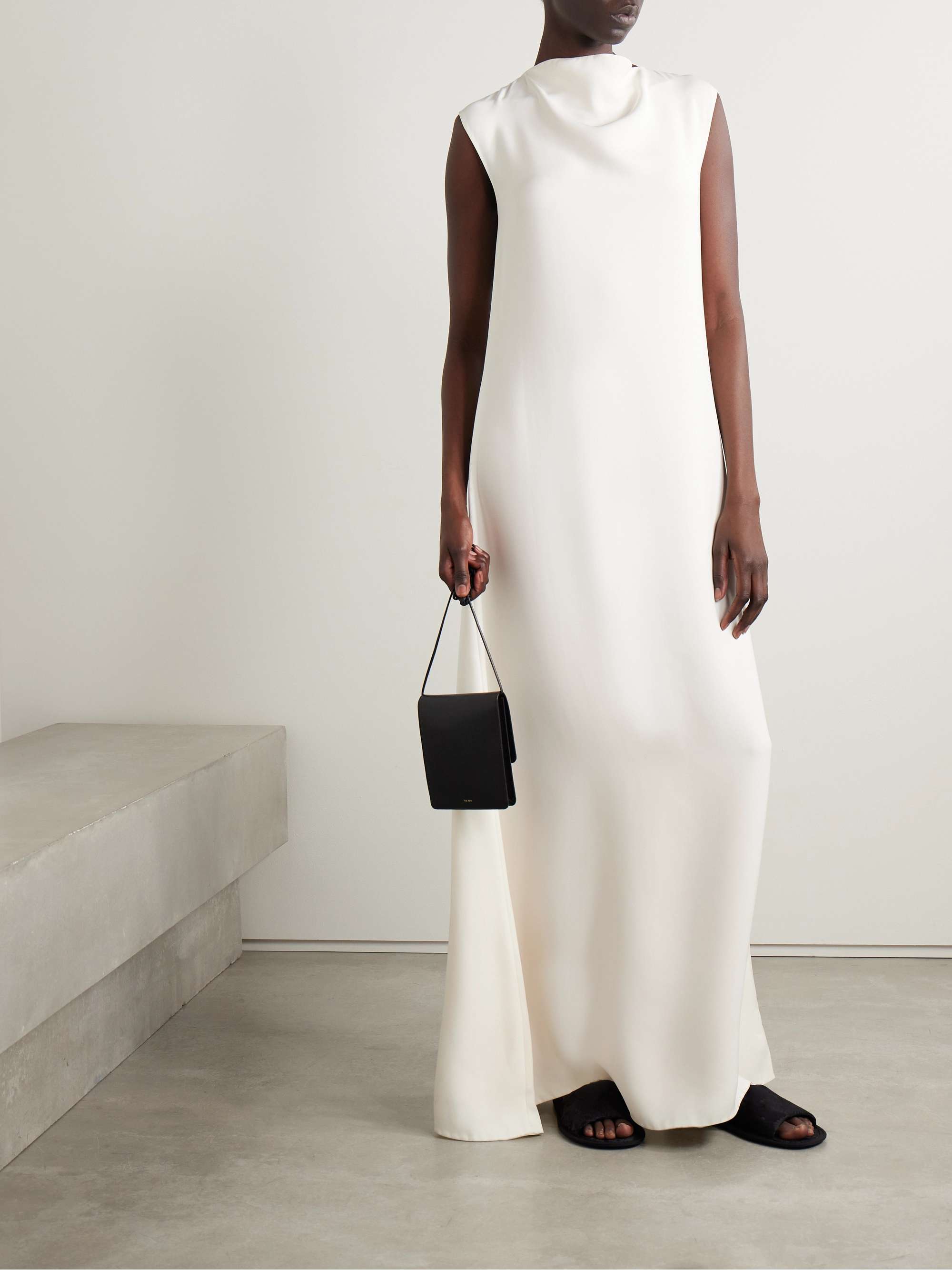 THE ROW Loic silk-crepe maxi dress | NET-A-PORTER