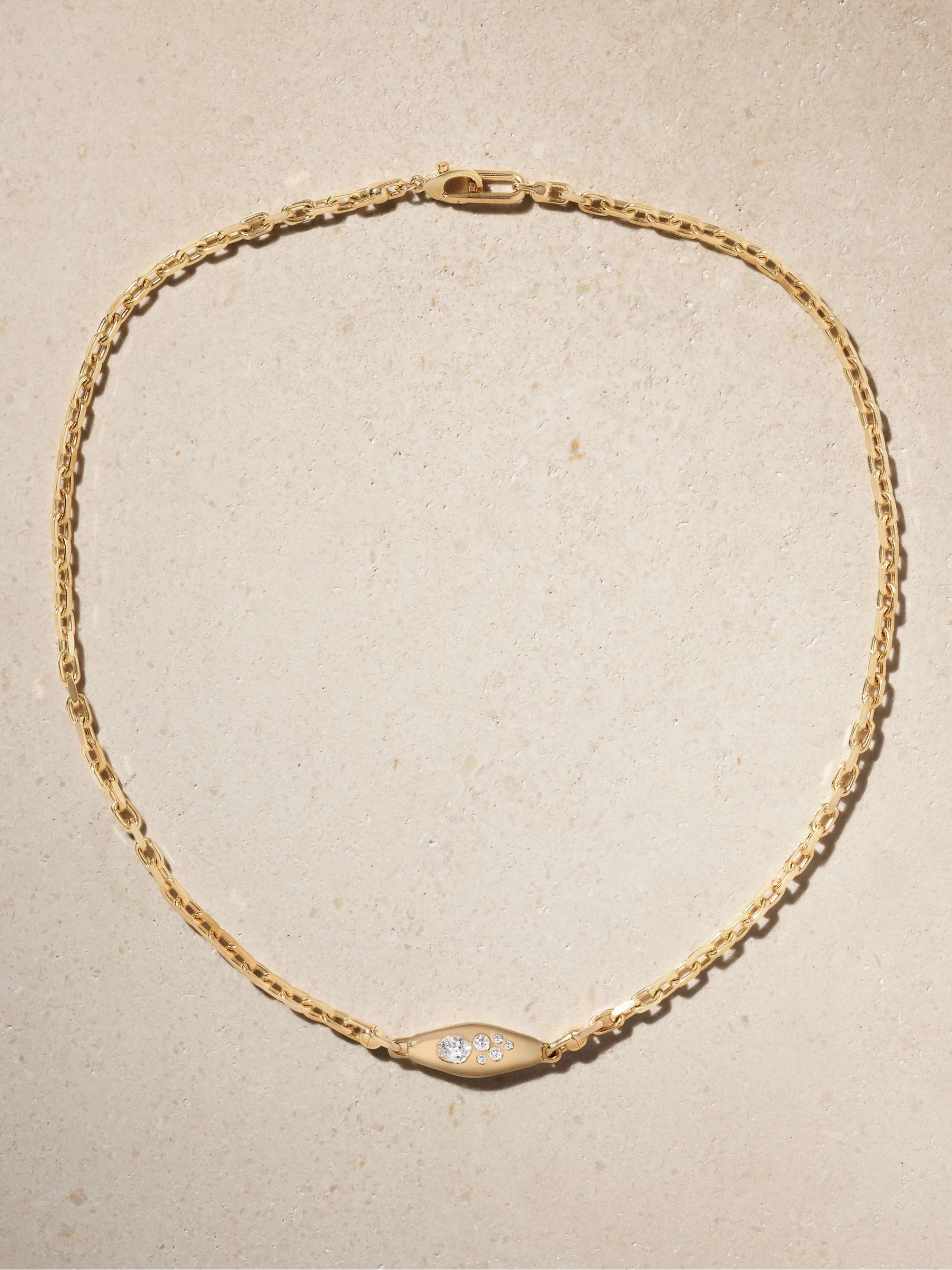UNIFORM OBJECT Mini Vessel 18-karat gold diamond necklace | NET-A-PORTER