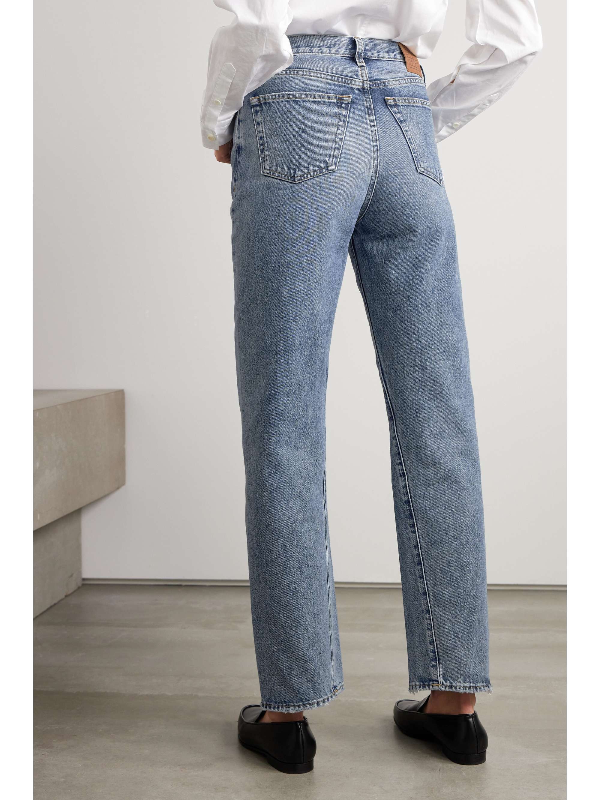 TOTEME Twisted Seam high-rise straight-leg jeans | NET-A-PORTER