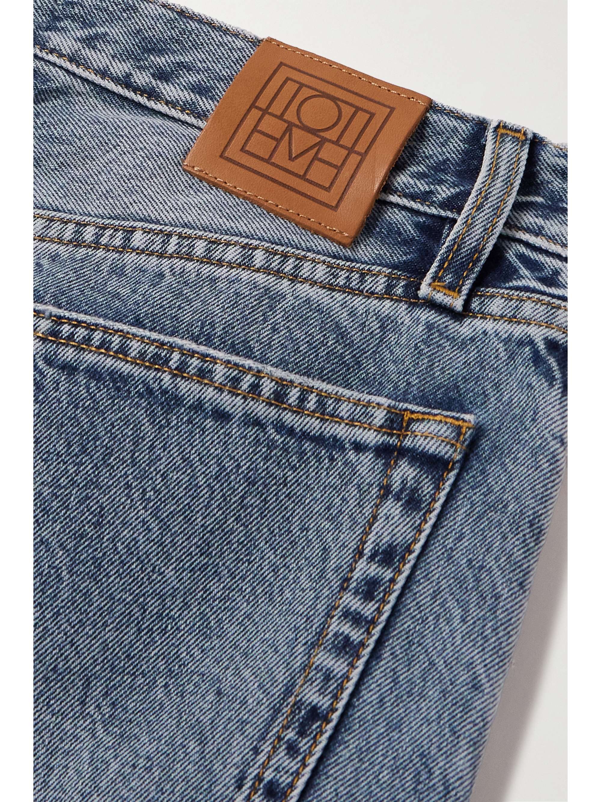 TOTEME Twisted Seam high-rise straight-leg jeans | NET-A-PORTER