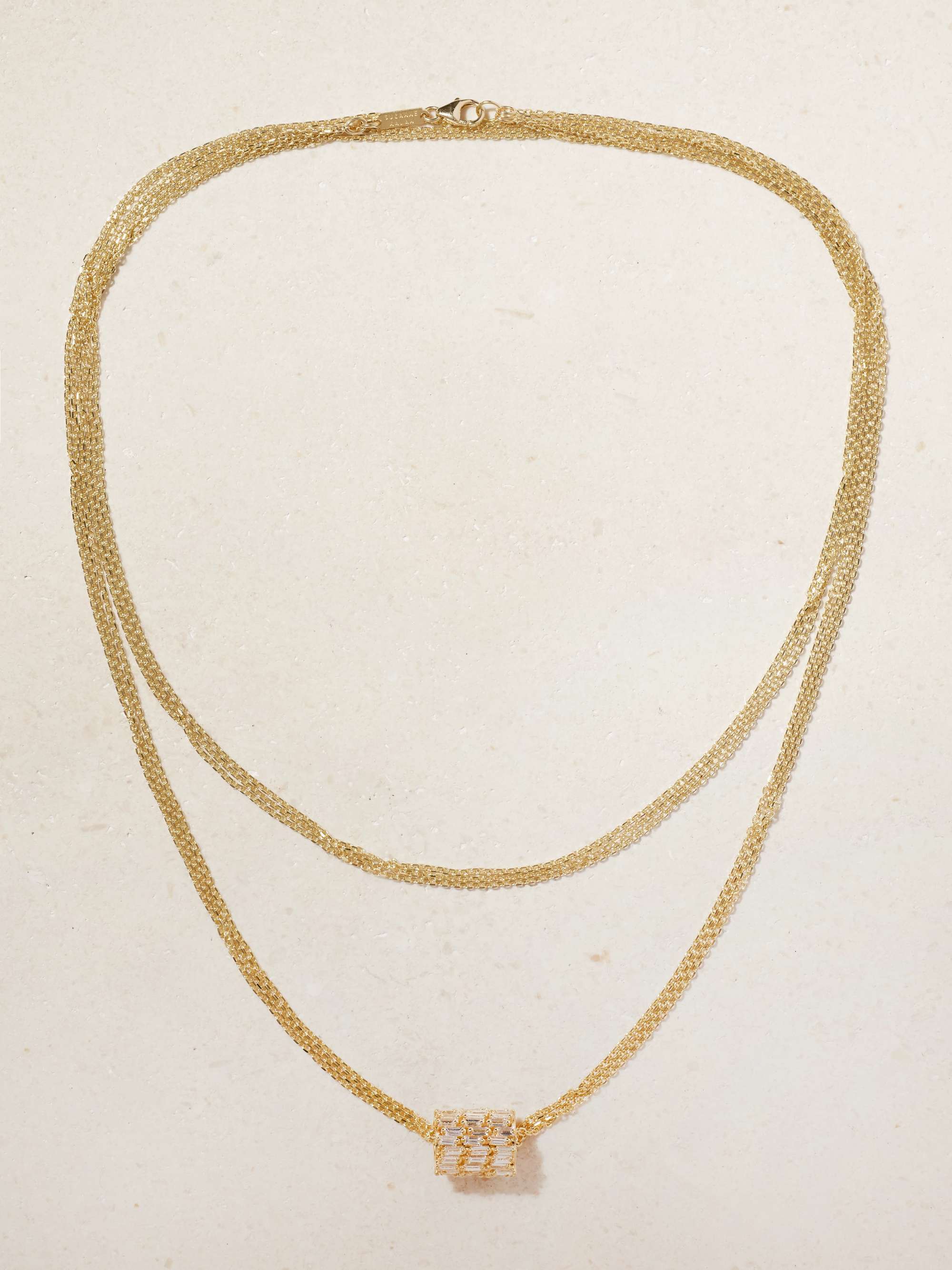 SUZANNE KALAN 18-karat gold diamond necklace | NET-A-PORTER
