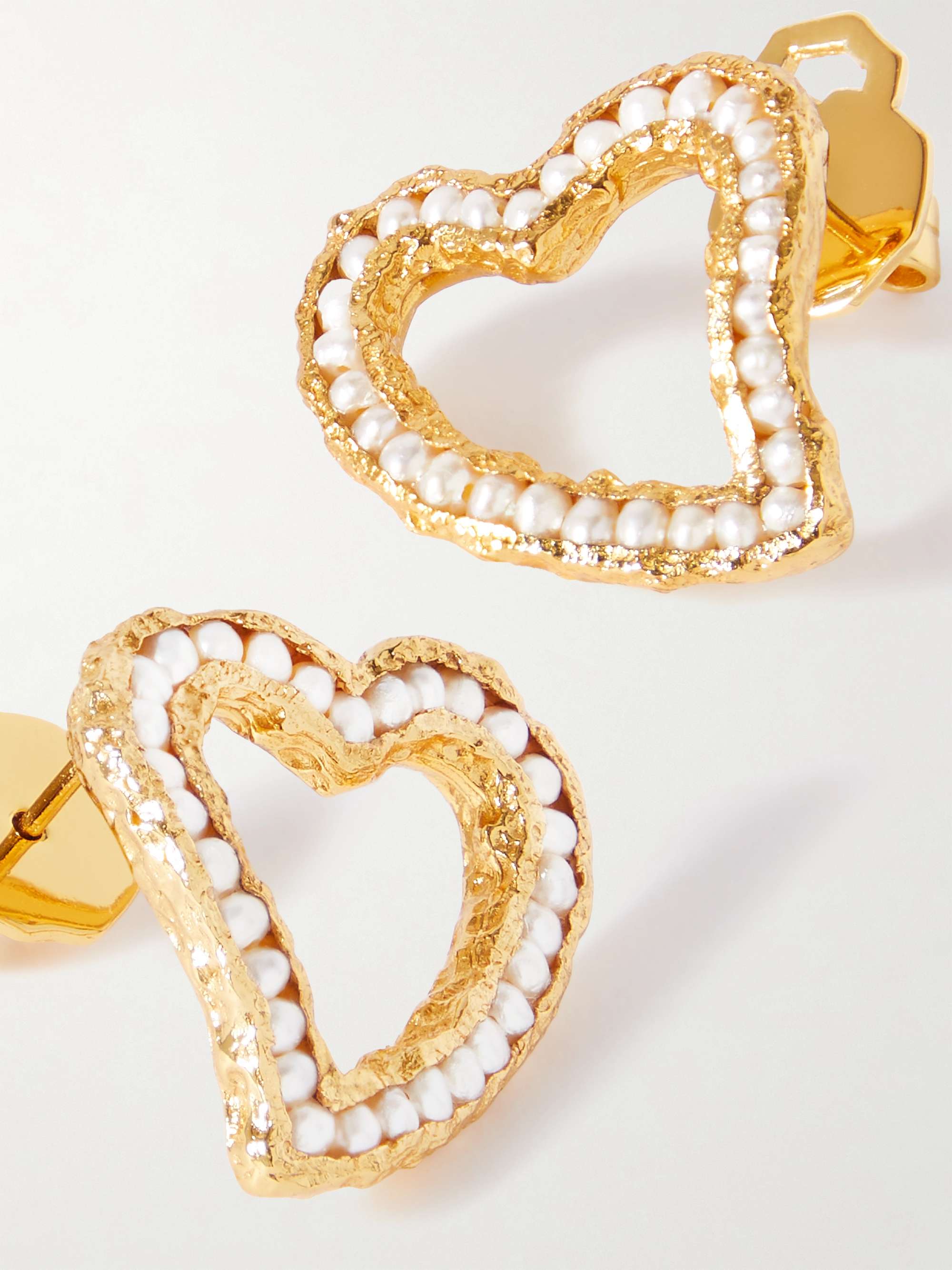 PACHAREE Valentine gold-plated pearl earrings | NET-A-PORTER