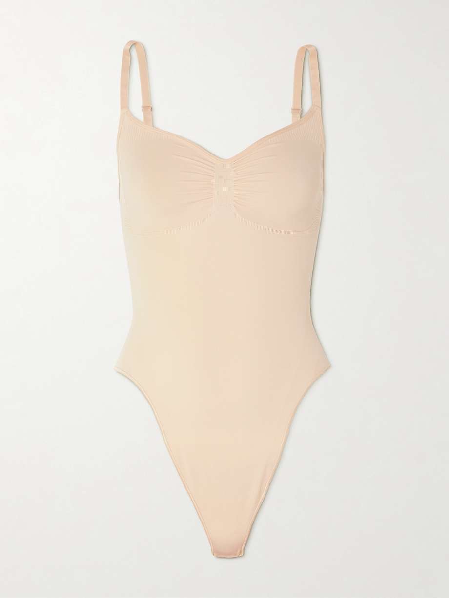 SKIMS Seamless Sculpt Thong Bodysuit - Sand | NET-A-PORTER