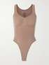 Light brown Seamless Sculpt Scoop Neck Thong Bodysuit - Sienna | SKIMS ...