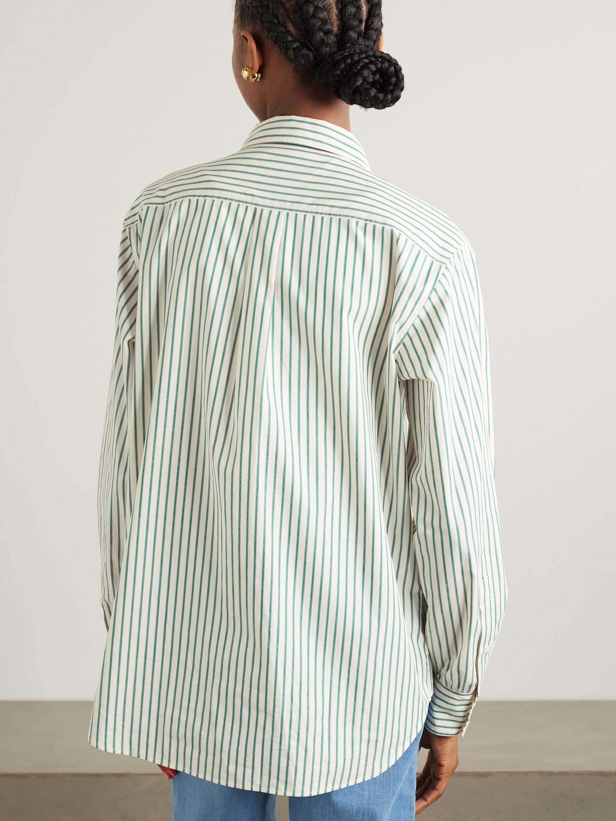FRAME Striped cotton shirt | NET-A-PORTER