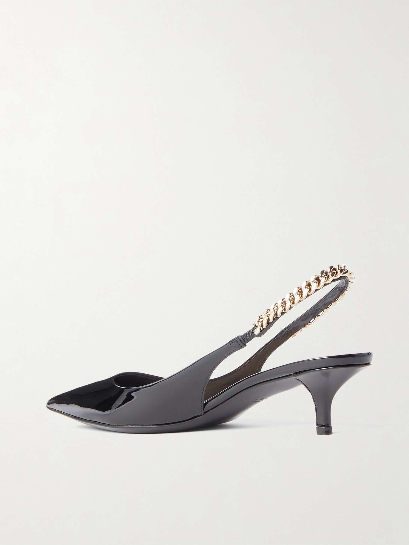 GUCCI Signoria embellished patent-leather slingback pumps | NET-A-PORTER