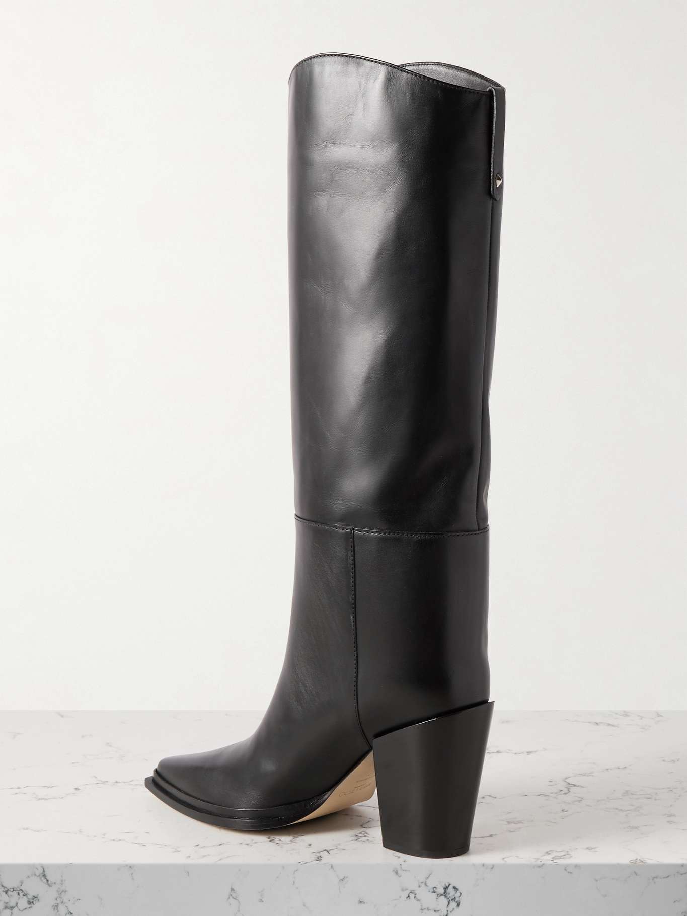 JIMMY CHOO Cece 80 leather knee boots | NET-A-PORTER