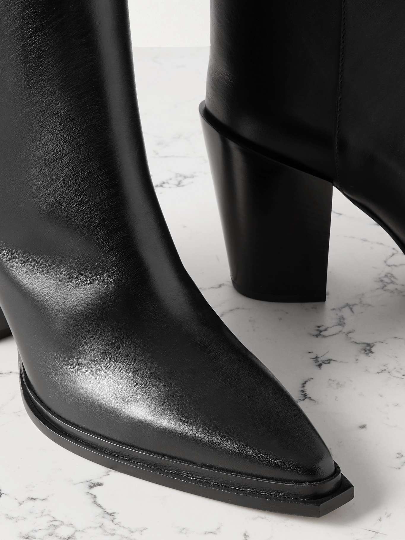 JIMMY CHOO Cece 80 leather knee boots | NET-A-PORTER