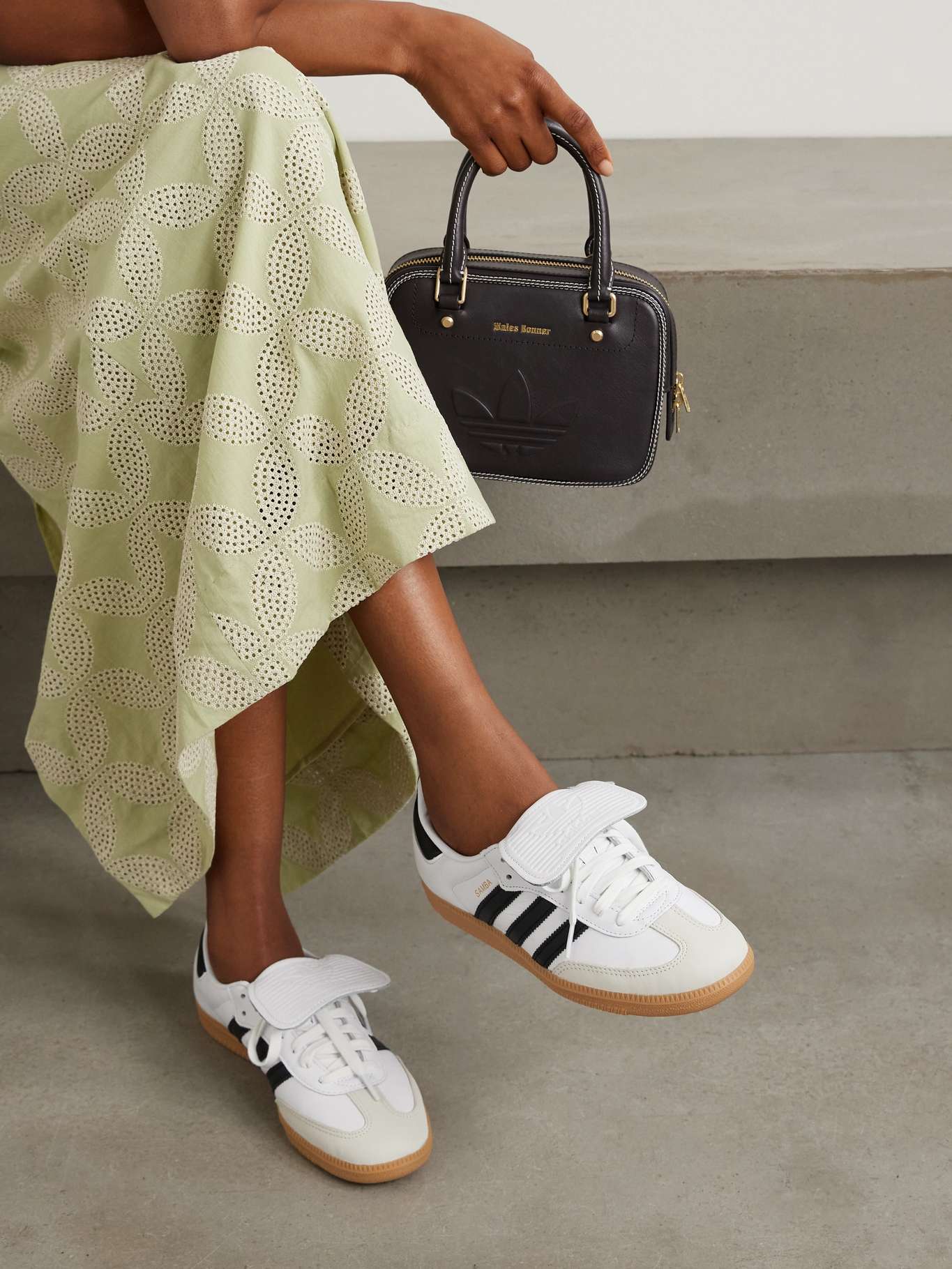 ADIDAS ORIGINALS Samba LT nubuck-trimmed leather sneakers | NET-A-PORTER