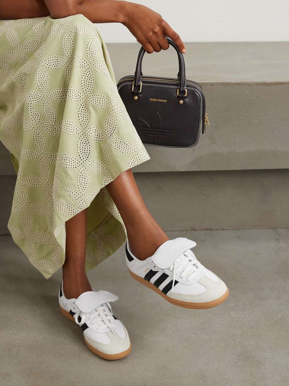 ADIDAS ORIGINALS Samba LT nubuck-trimmed leather sneakers | NET-A-PORTER