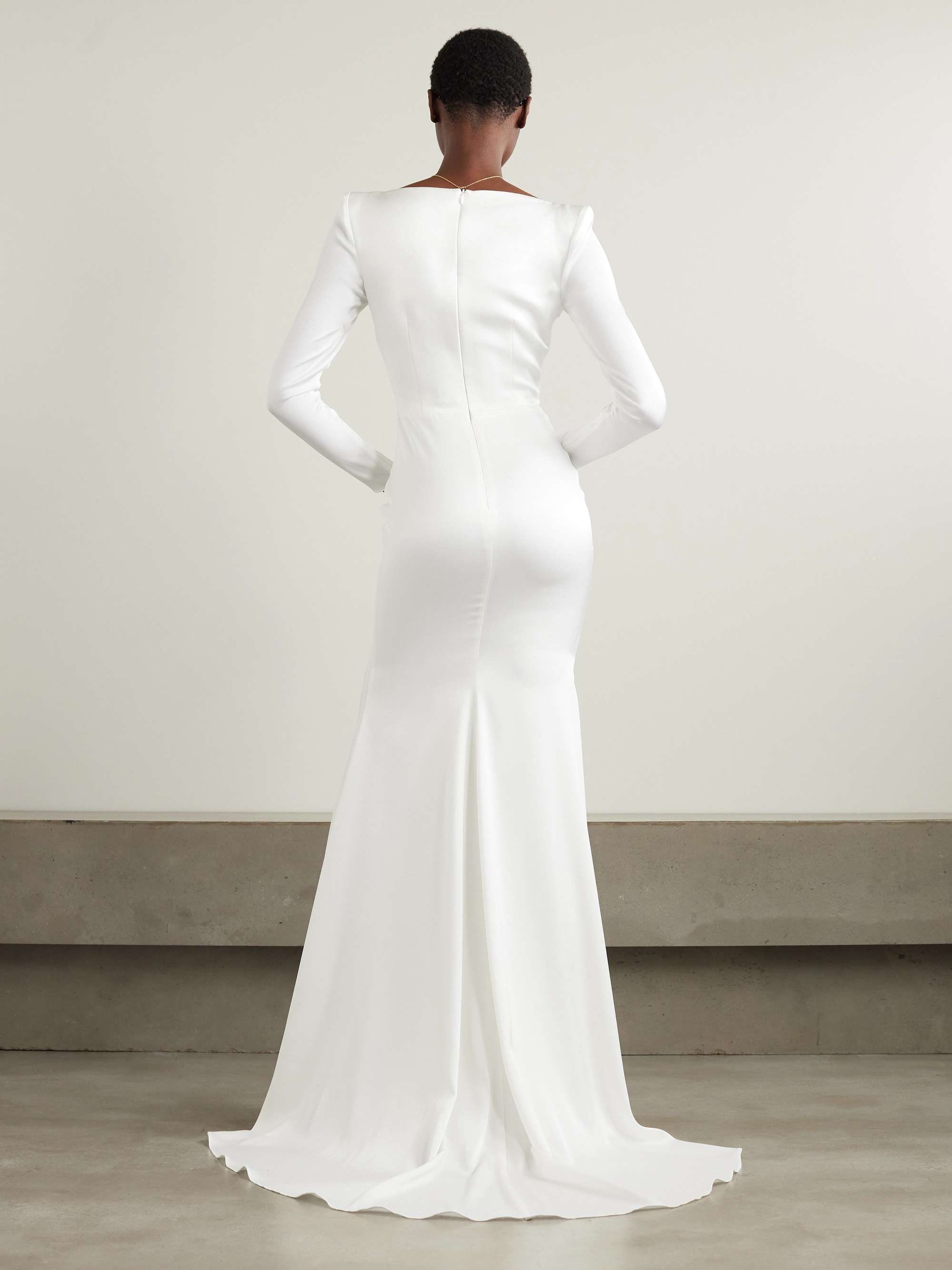 ALEX PERRY Satin-crepe gown | NET-A-PORTER