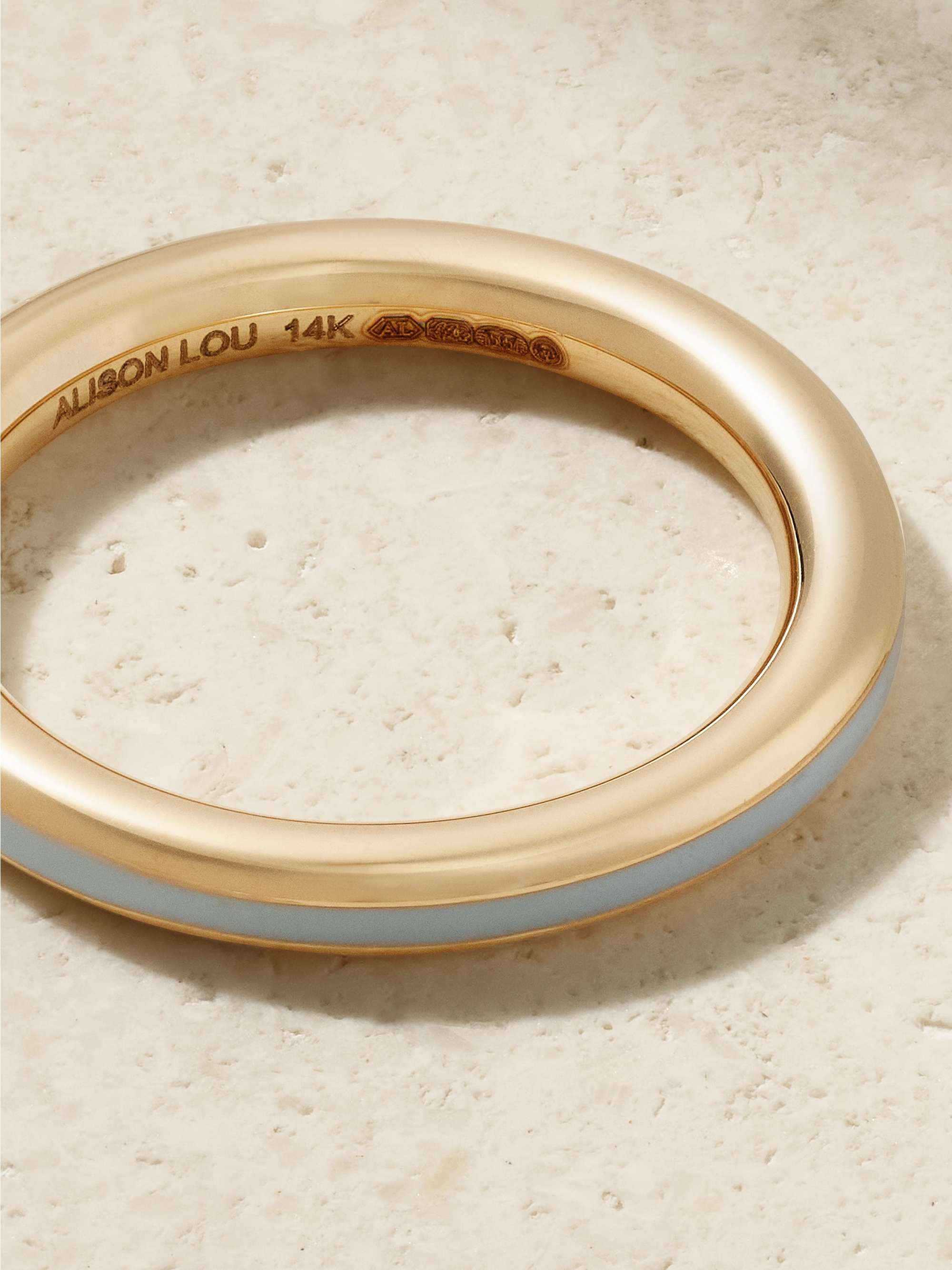 ALISON LOU 14-karat gold and enamel ring | NET-A-PORTER