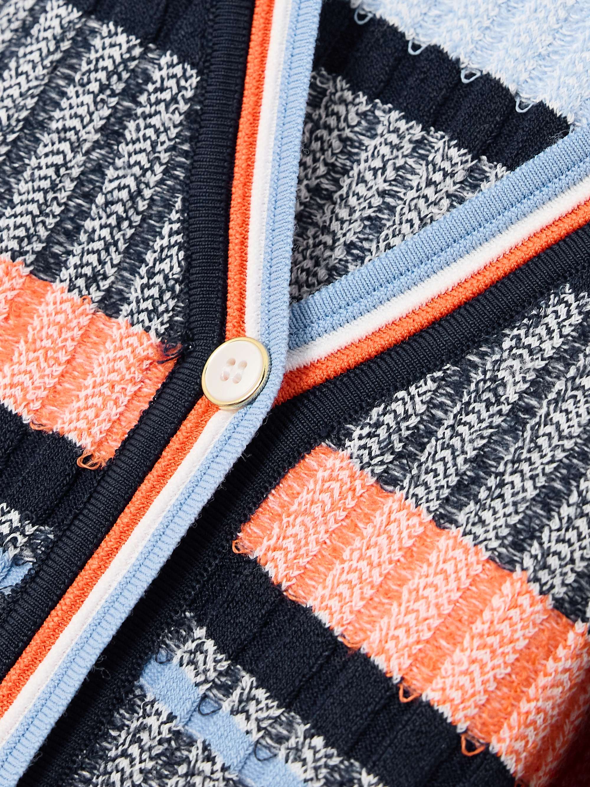 VERONICA BEARD Calliope striped ribbed-knit cardigan | NET-A-PORTER