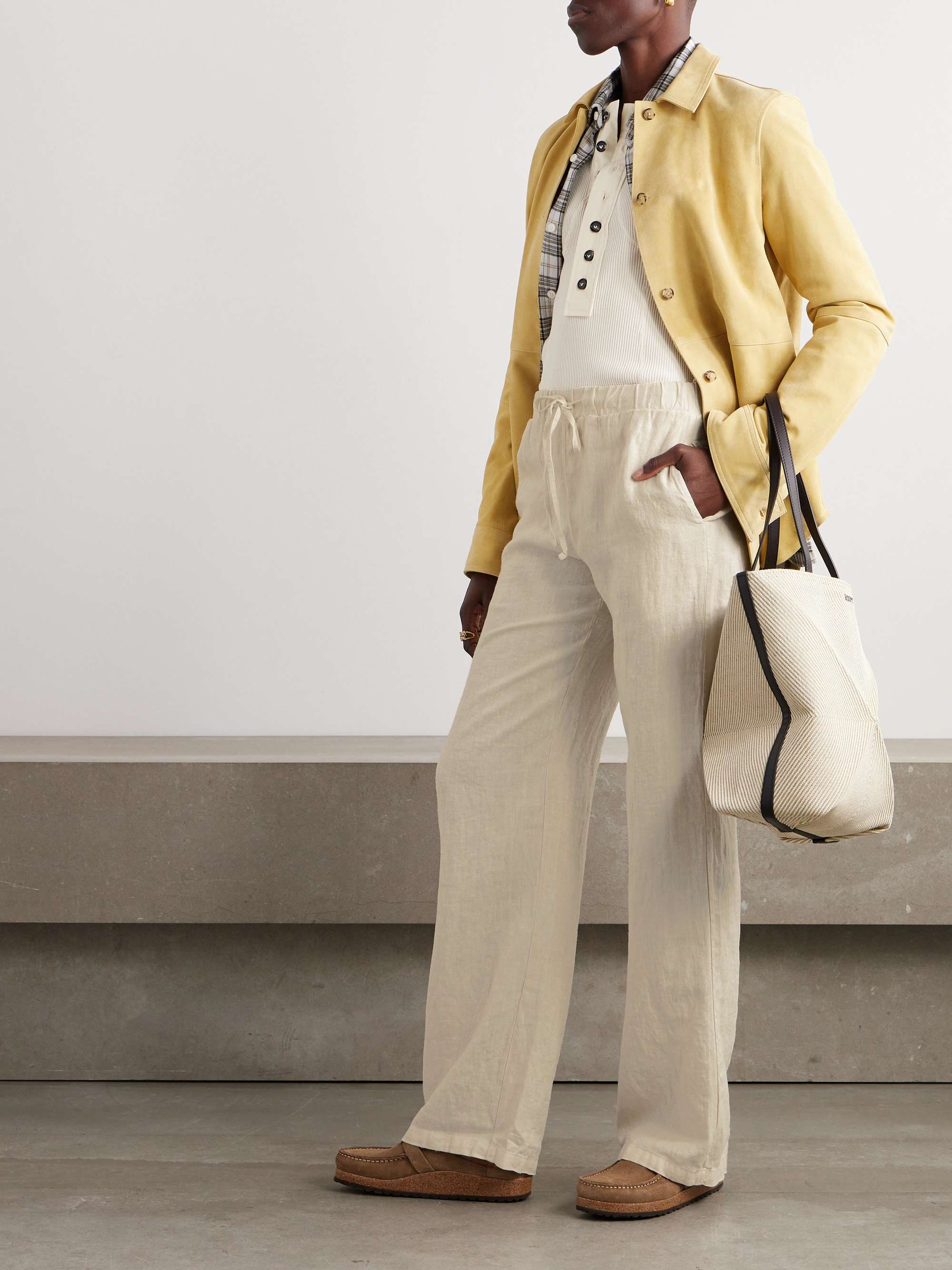 FORTELA Jaleh linen straight-leg pants | NET-A-PORTER