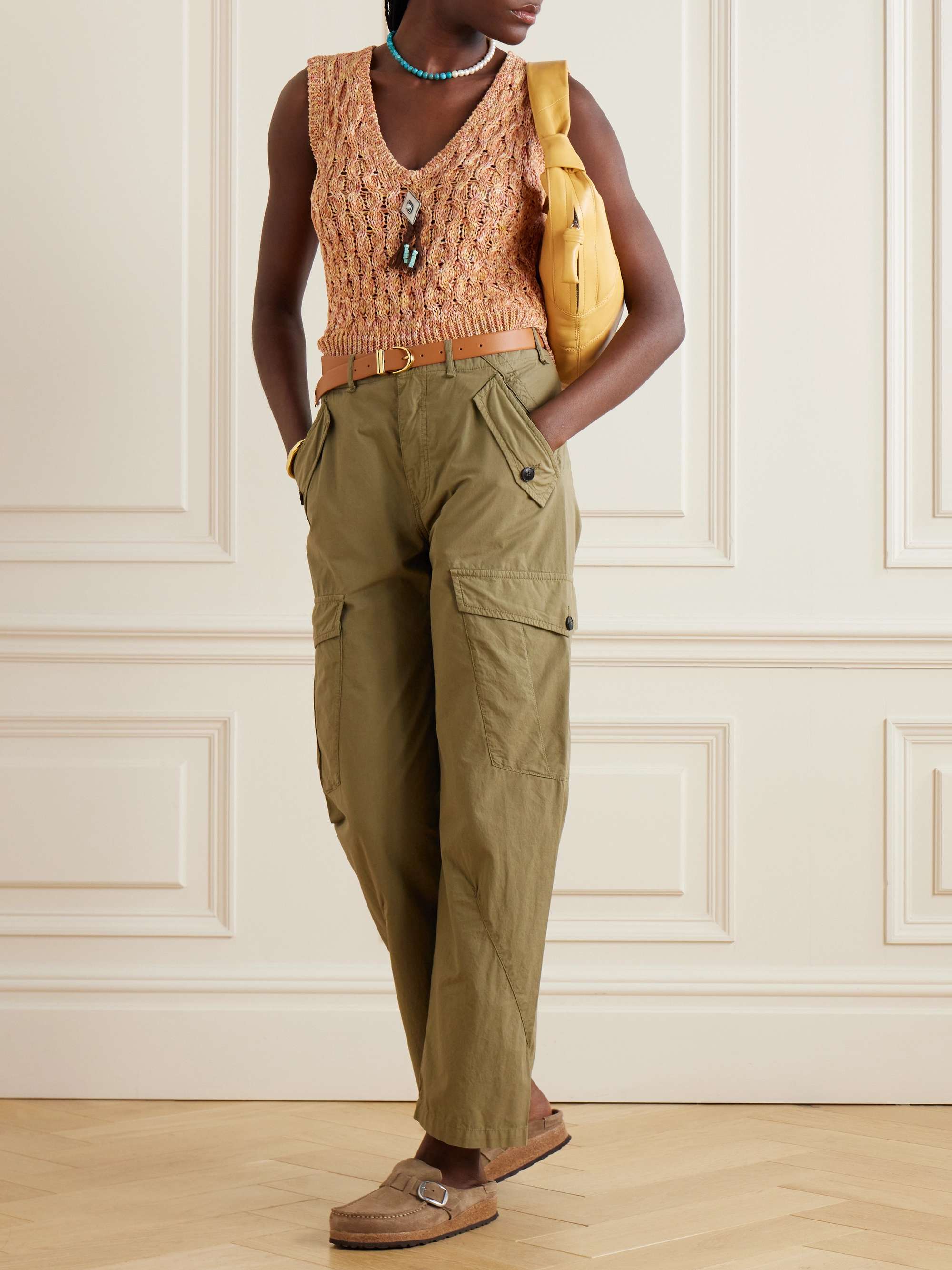 FORTELA Cable-knit cotton vest | NET-A-PORTER