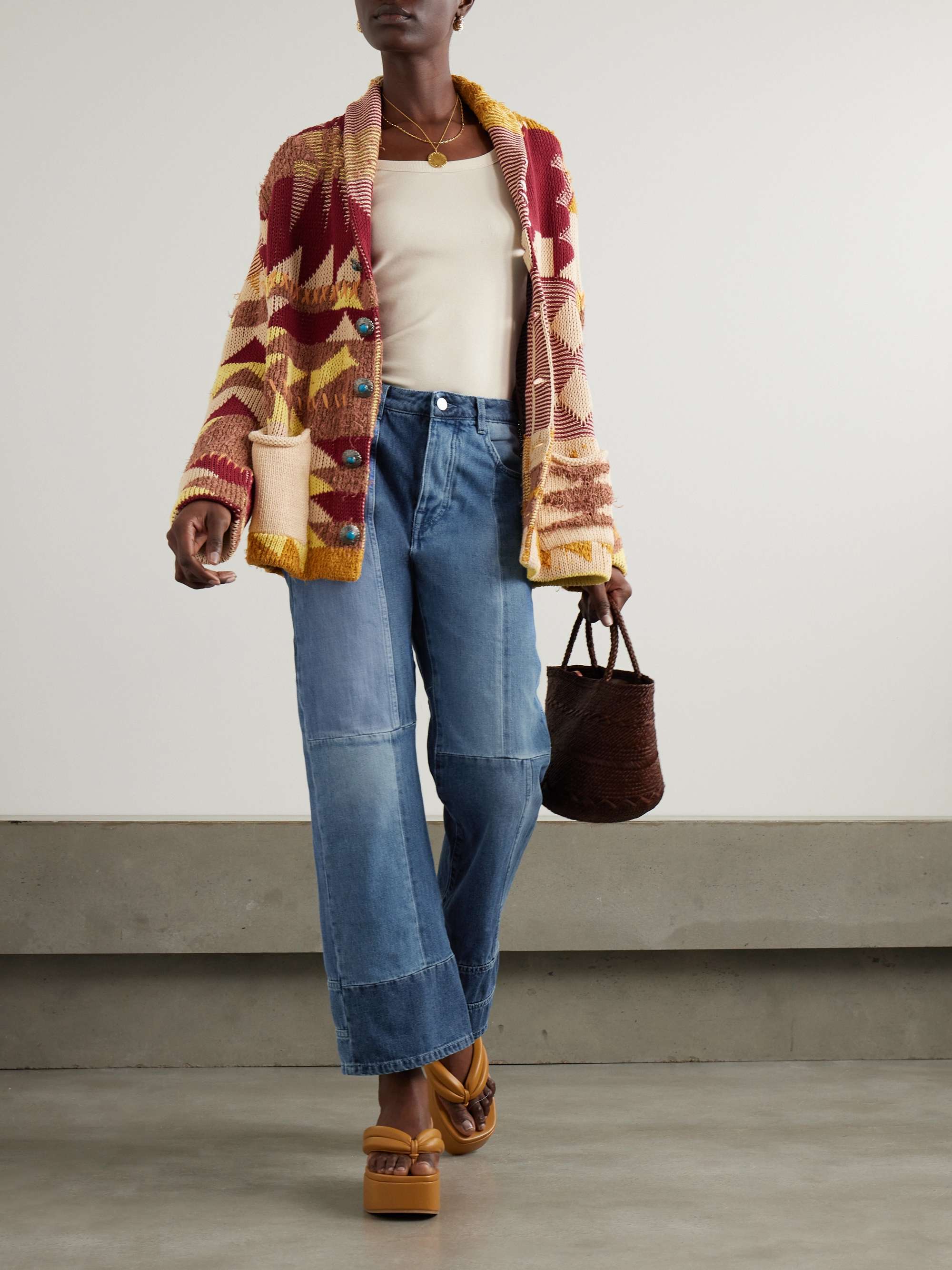 FORTELA Patchwork straight-leg jeans | NET-A-PORTER