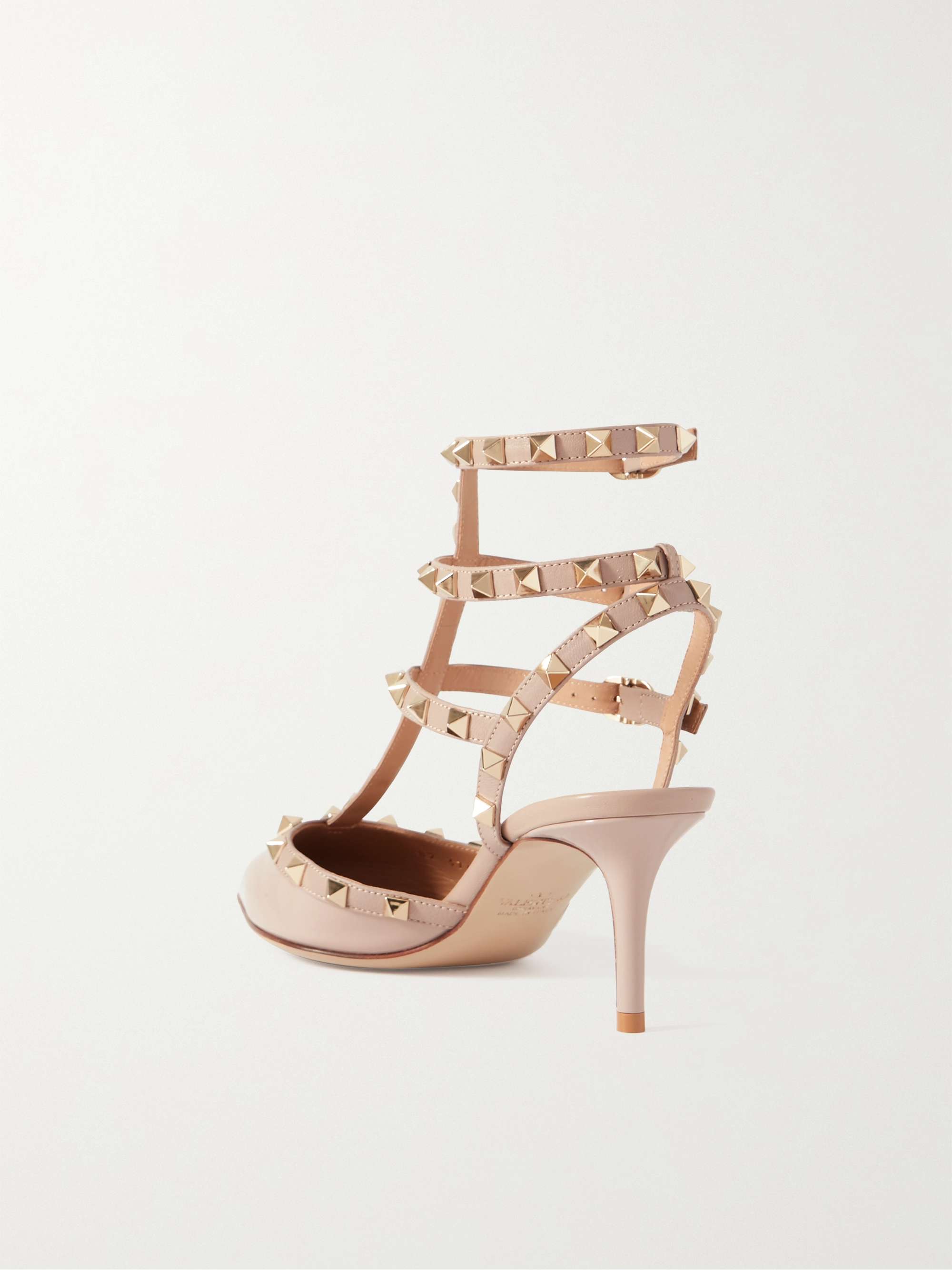 VALENTINO GARAVANI Valentino Garavani Rockstud 65 patent-leather pumps ...
