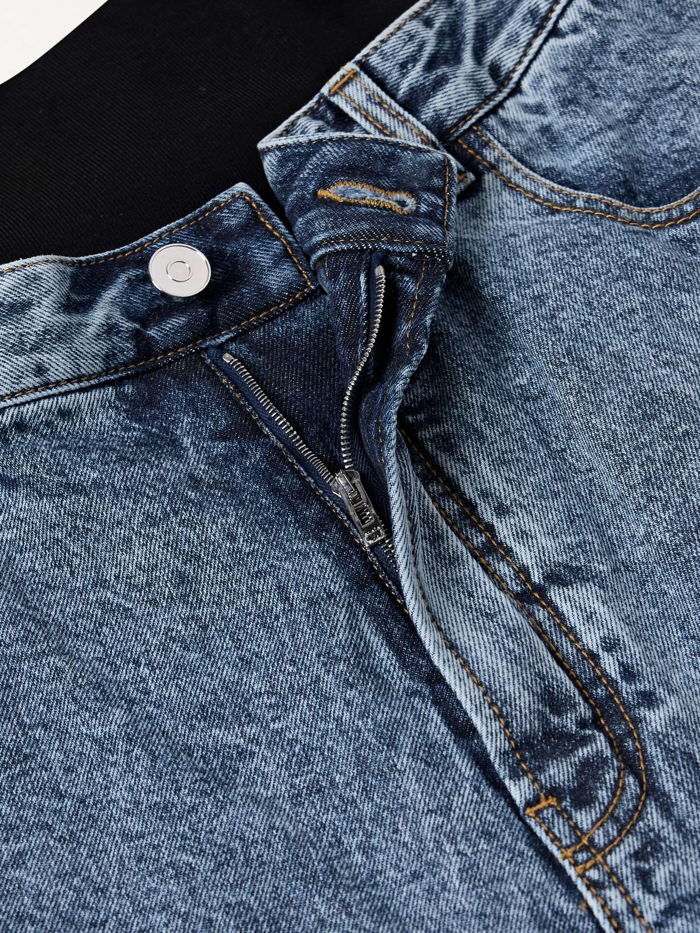 ALAÏA Layered jersey-trimmed wide-leg jeans | NET-A-PORTER