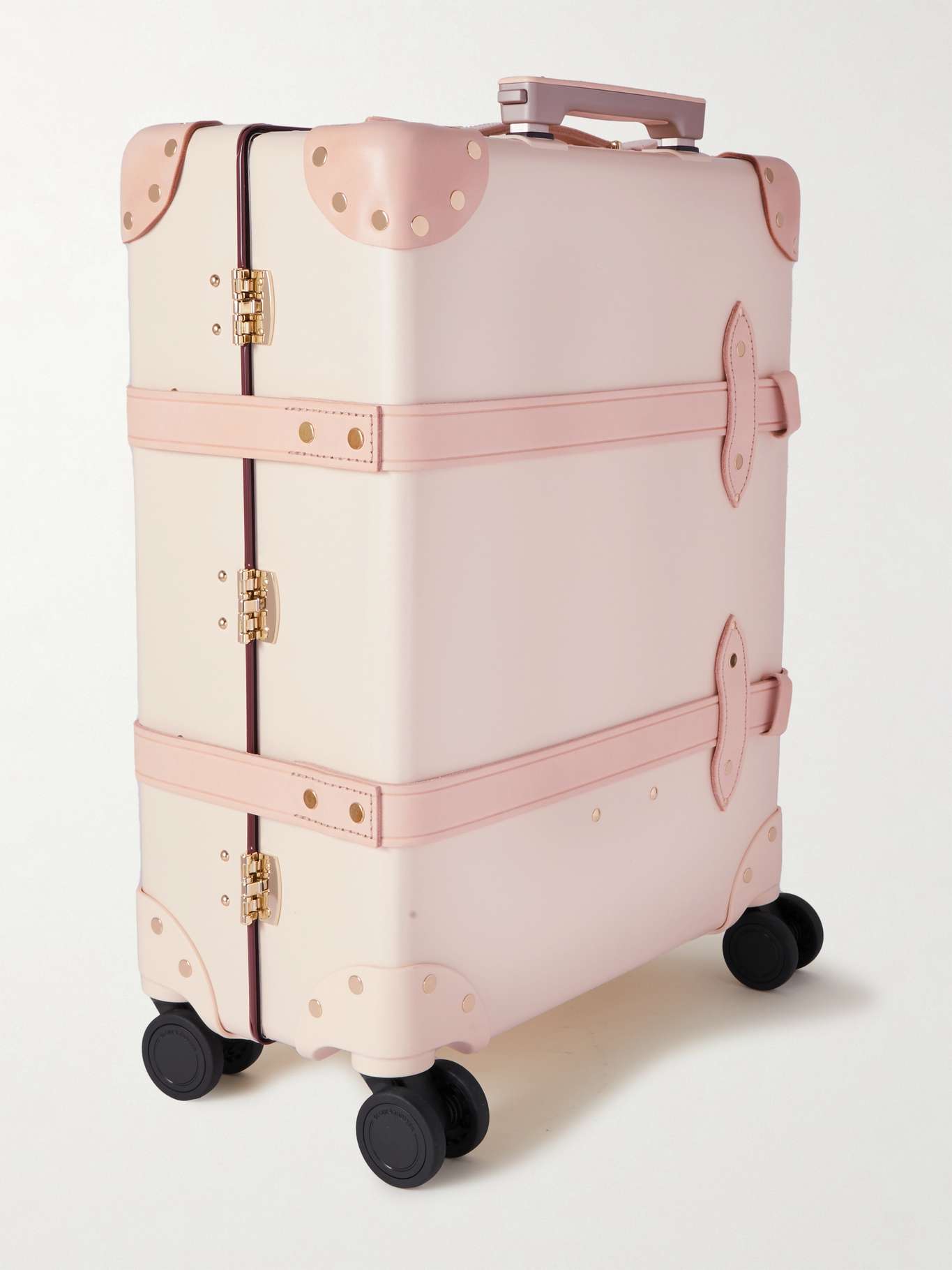 GLOBE-TROTTER Centenary Carry-On leather-trimmed suitcase | NET-A-PORTER