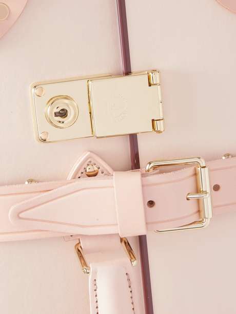 GLOBE-TROTTER Centenary Carry-On leather-trimmed suitcase | NET-A-PORTER