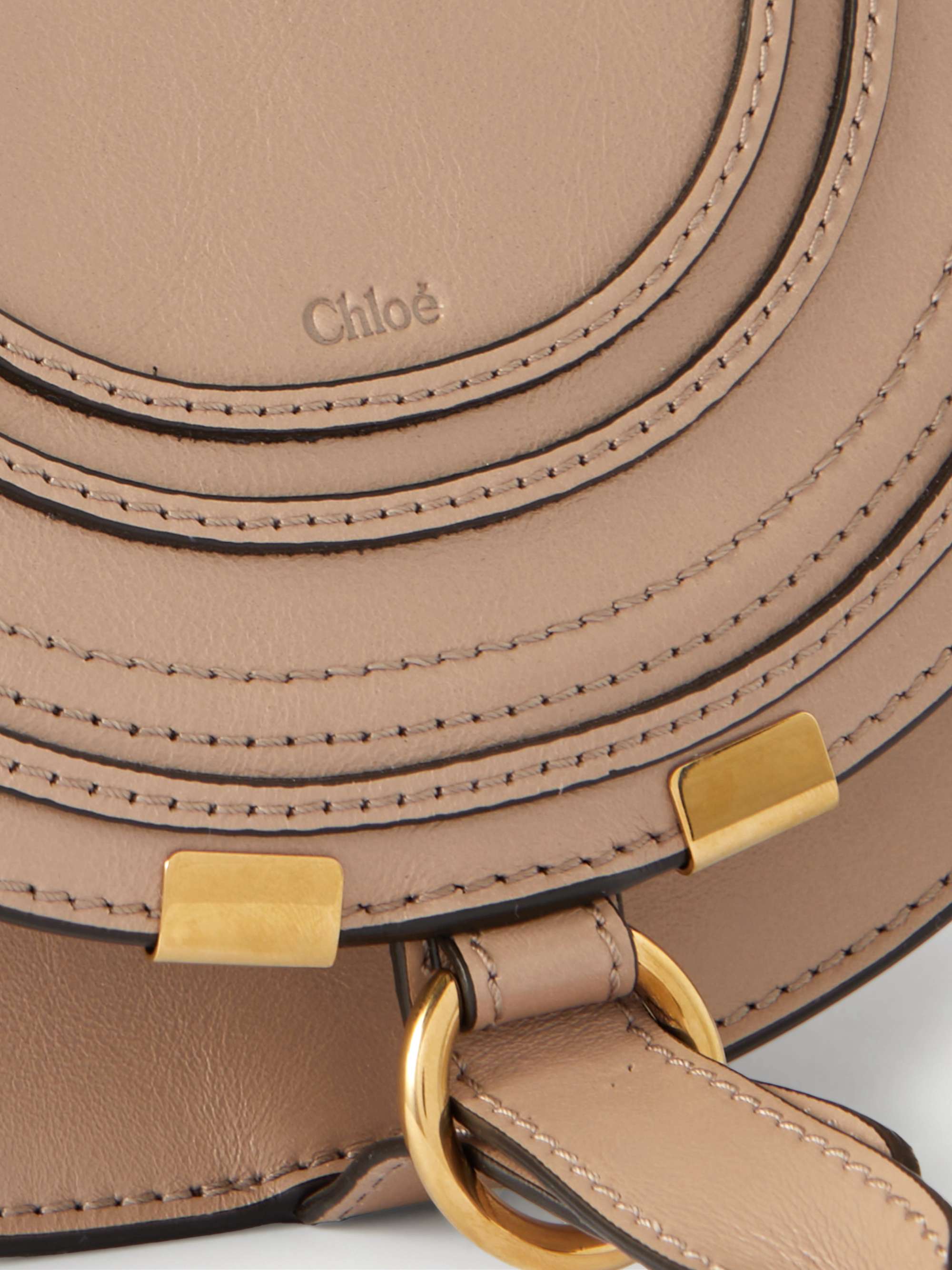 CHLOÉ Marcie mini textured-leather shoulder bag | NET-A-PORTER