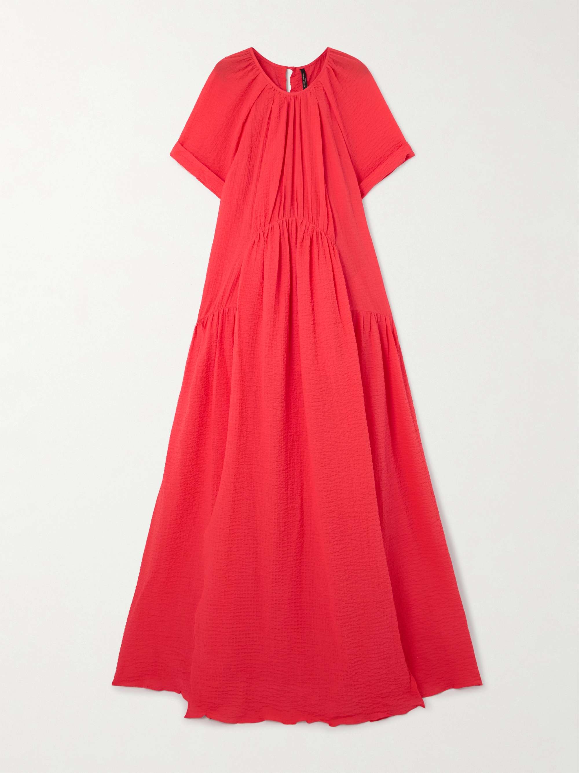 MOTHER OF PEARL May organic cotton-blend seersucker maxi dress | NET-A ...