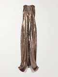 RICK OWENS Dustulator sequined silk gown | NET-A-PORTER