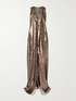 RICK OWENS Dustulator sequined silk gown | NET-A-PORTER