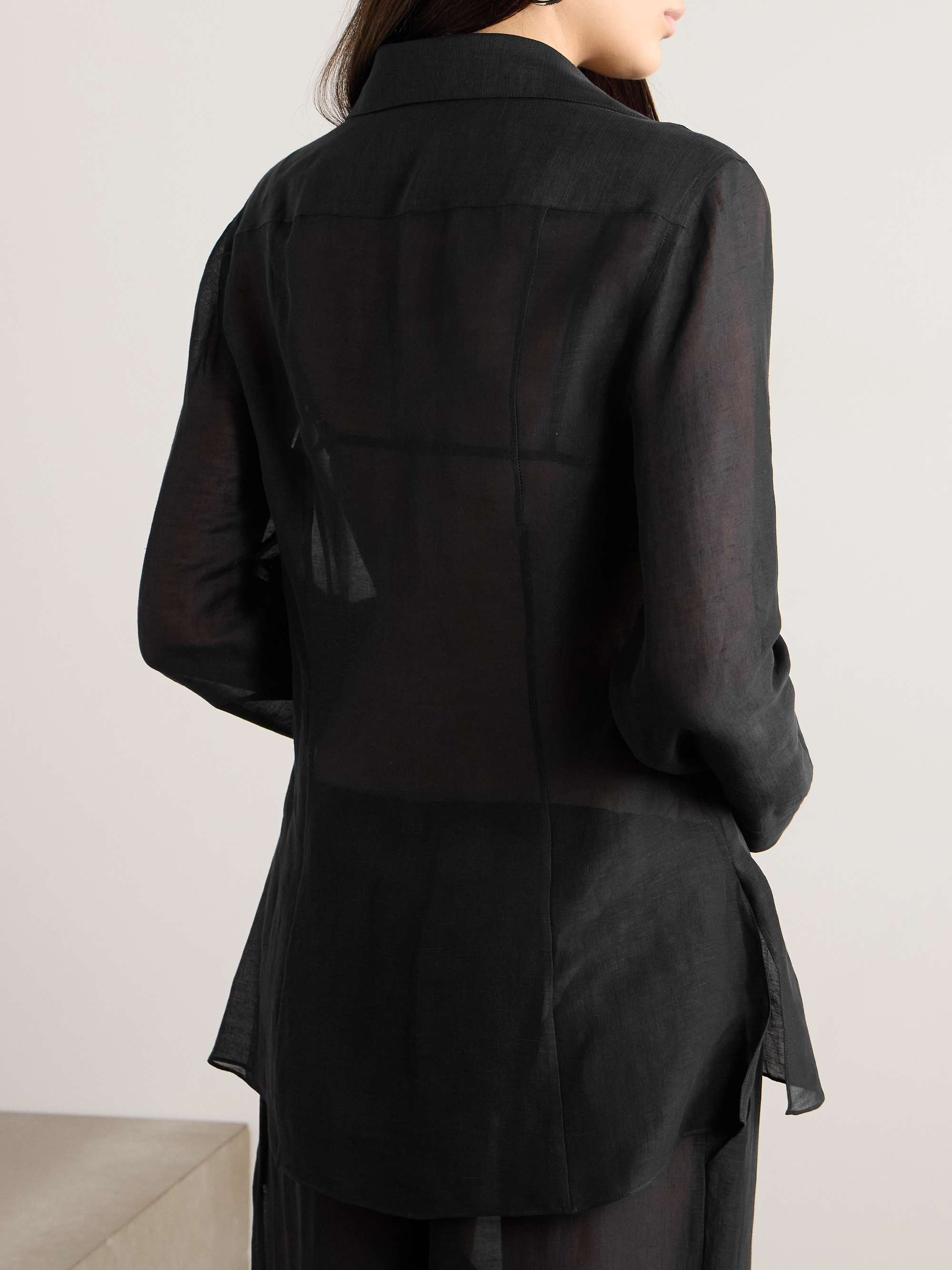 GIVENCHY Silk and linen-blend shirt | NET-A-PORTER