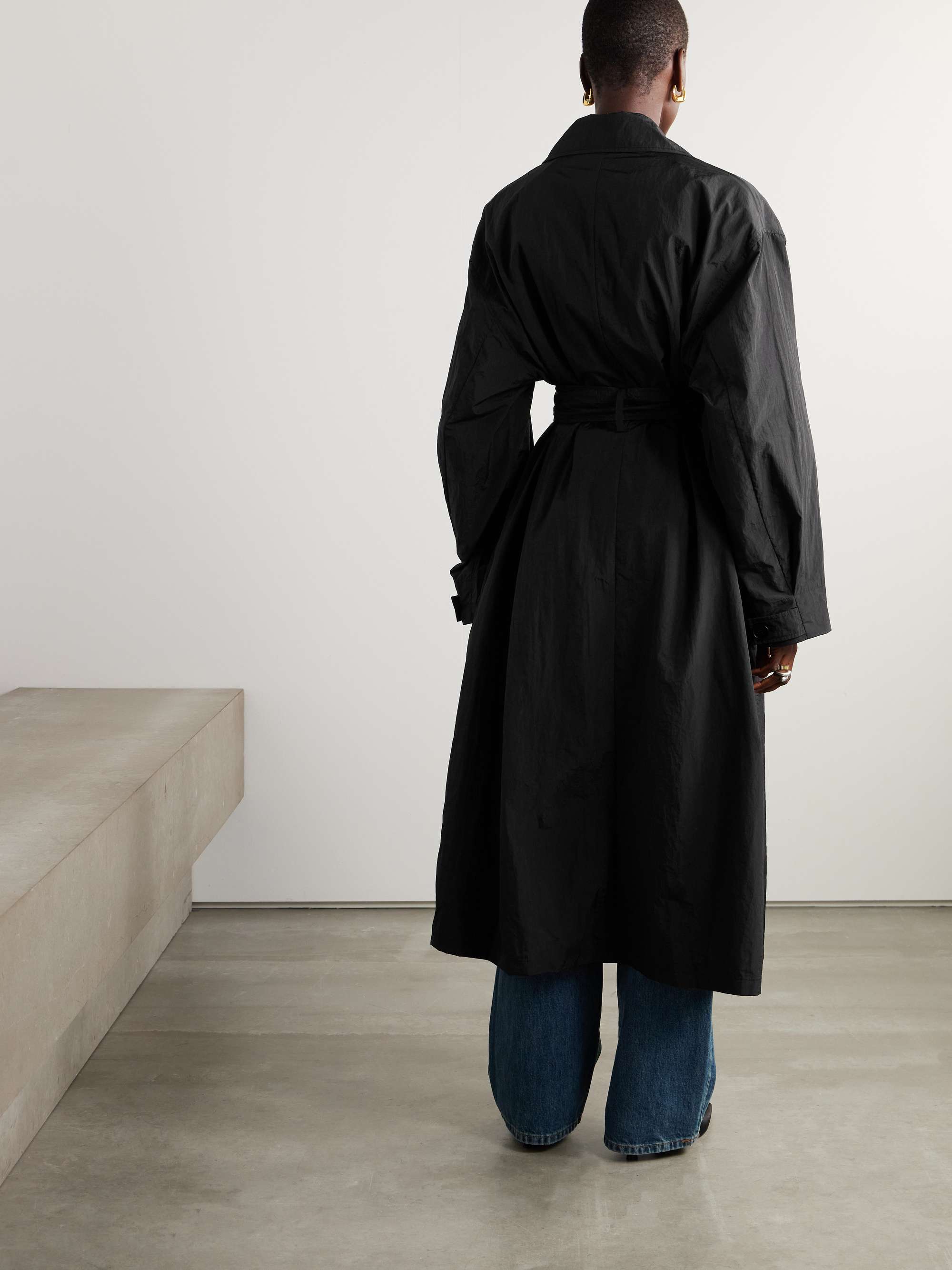 THE FRANKIE SHOP Jude belted tech-shell trench coat | NET-A-PORTER