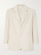 THE FRANKIE SHOP Aiden pinstriped twill blazer | NET-A-PORTER