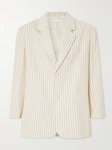 THE FRANKIE SHOP Aiden pinstriped twill blazer | NET-A-PORTER