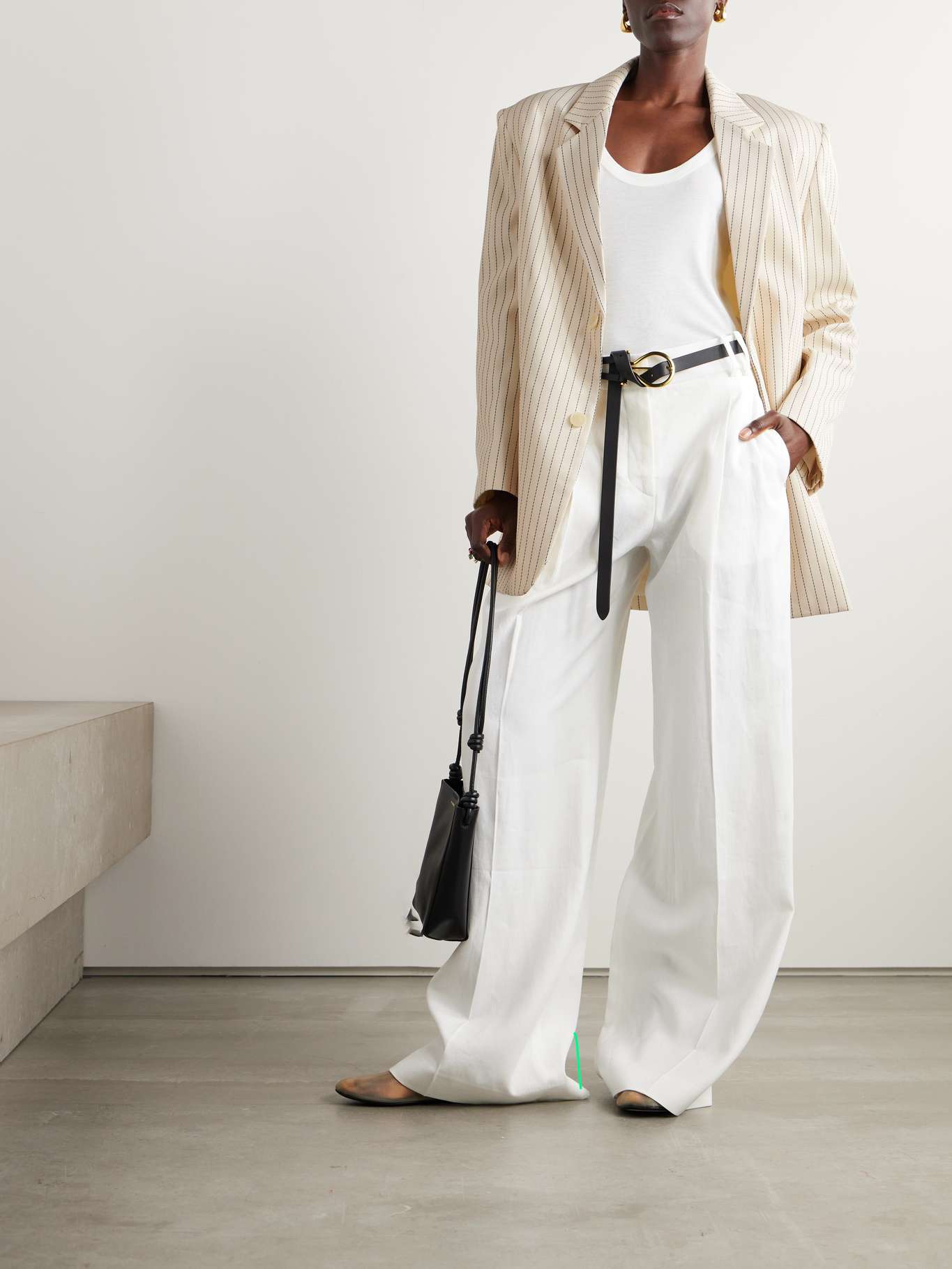 THE FRANKIE SHOP Aiden pinstriped twill blazer | NET-A-PORTER