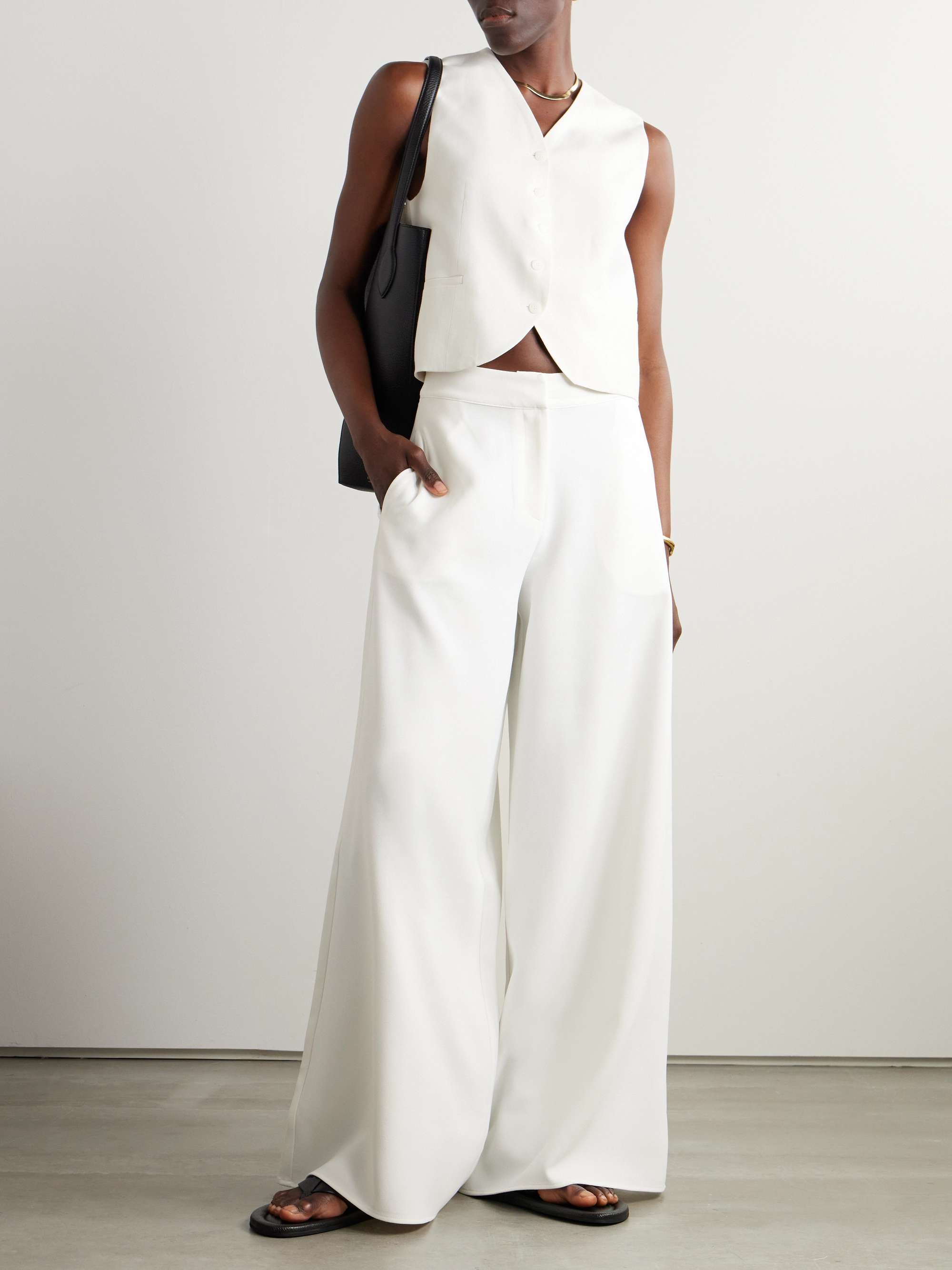 THE FRANKIE SHOP Sierra jersey wide-leg pants | NET-A-PORTER