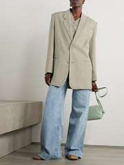 THE FRANKIE SHOP Aiden twill blazer | NET-A-PORTER