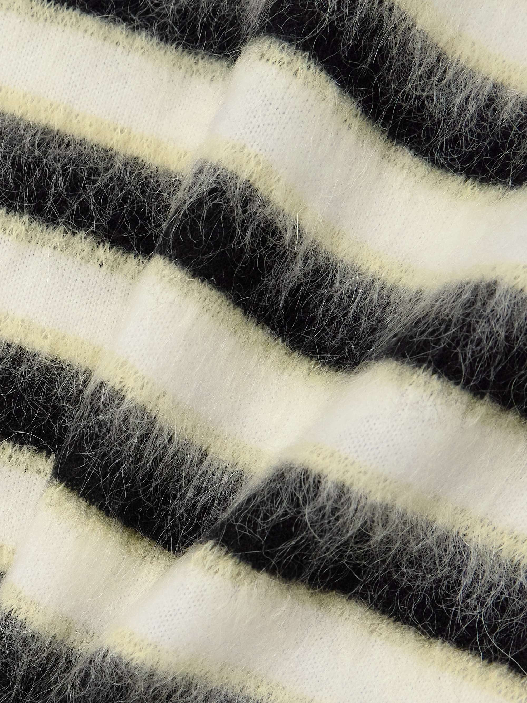 MARNI Striped wool and mohair-blend sweater | NET-A-PORTER