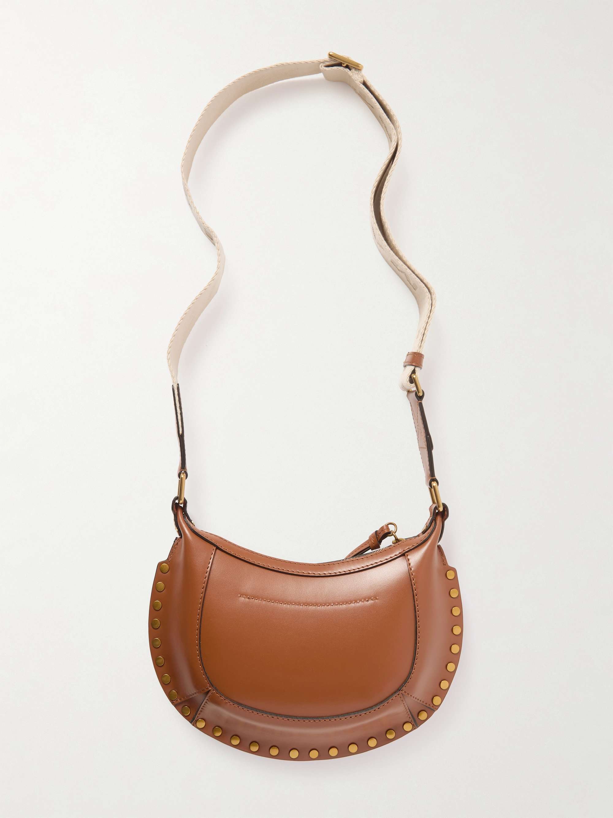 ISABEL MARANT Mini Moon studded leather shoulder bag | NET-A-PORTER
