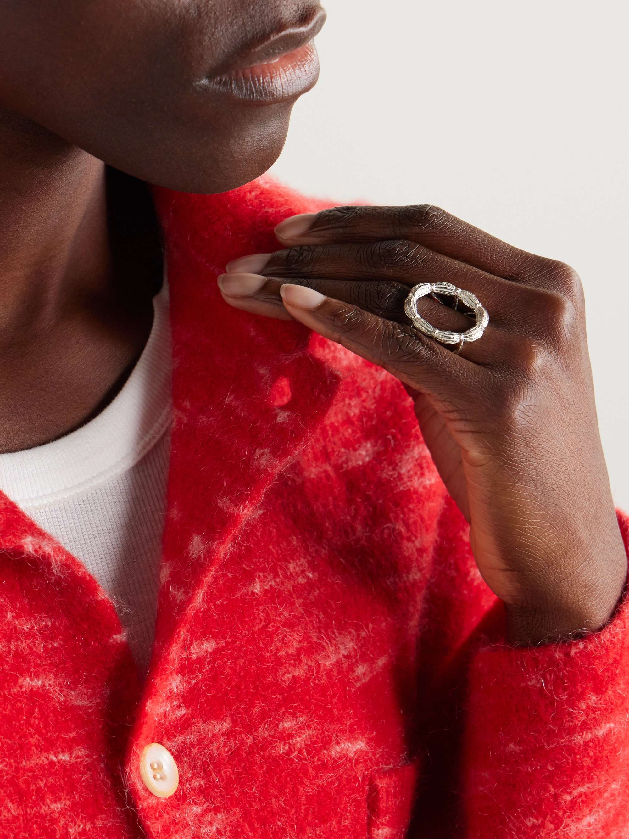 BLEUE BURNHAM British Willow sterling silver ring | NET-A-PORTER