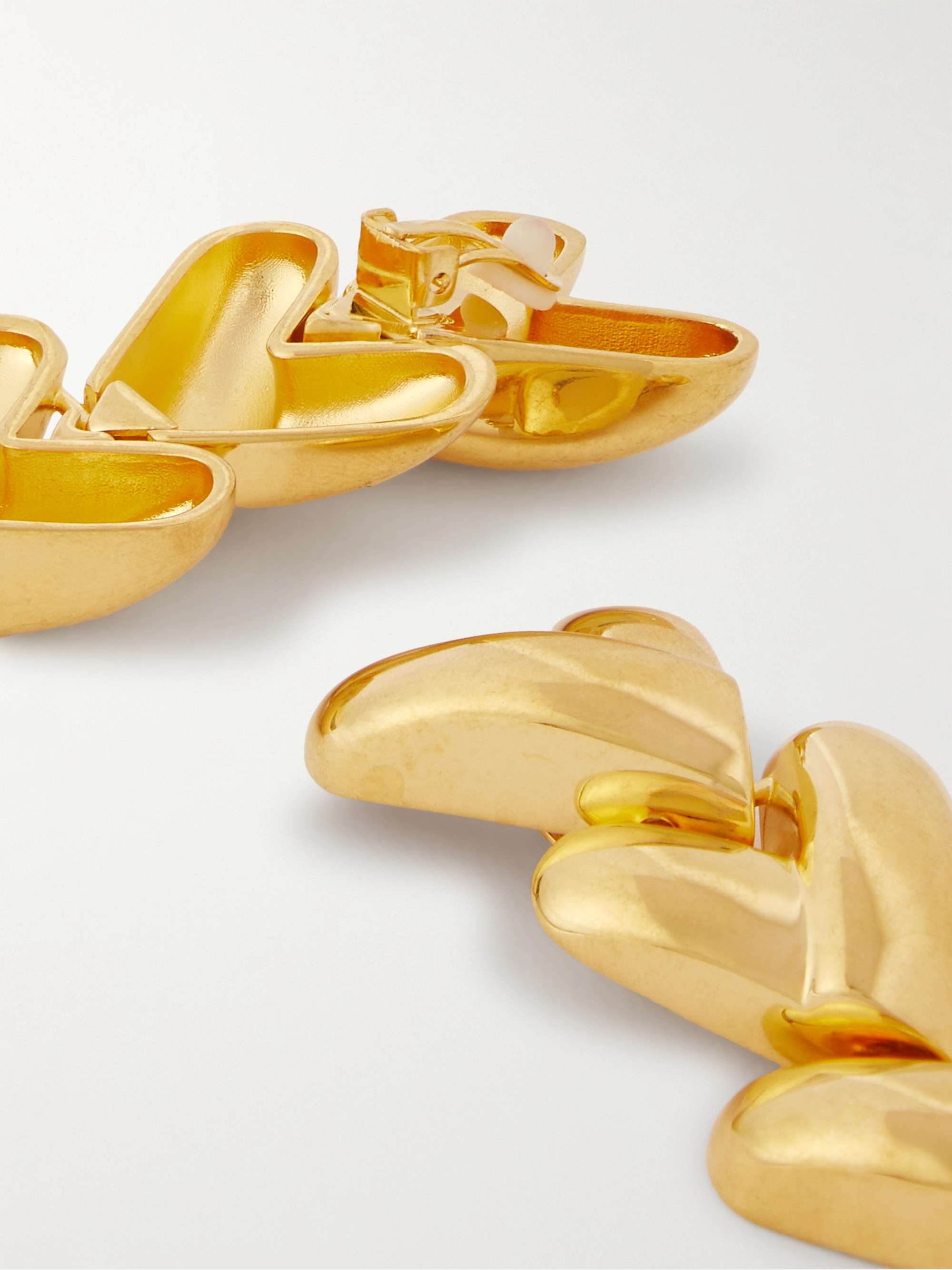 TOM FORD Love gold-tone clip earrings | NET-A-PORTER