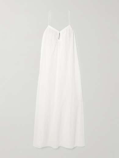 LA LIGNE Demeter embroidered cotton and silk-blend maxi dress | NET-A ...