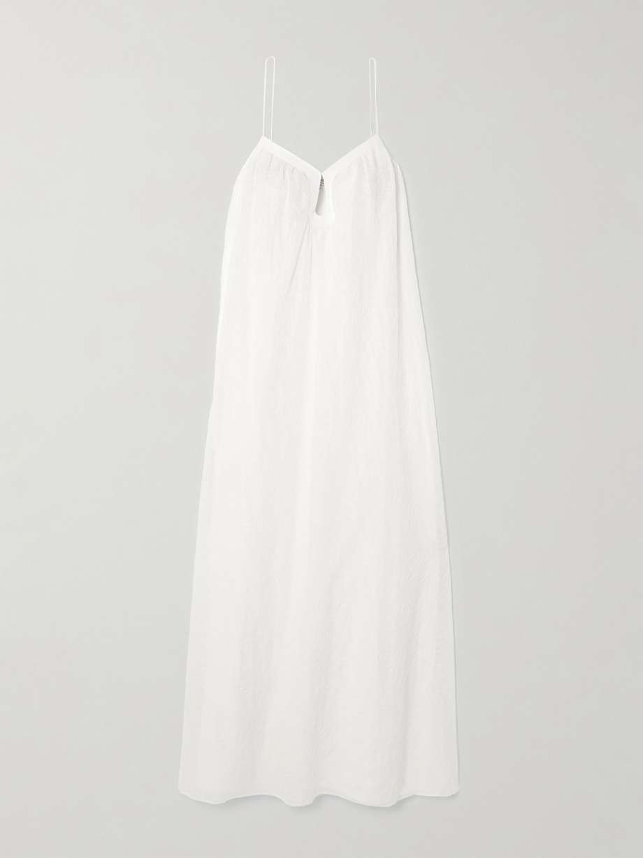 LA LIGNE Demeter embroidered cotton and silk-blend maxi dress | NET-A ...
