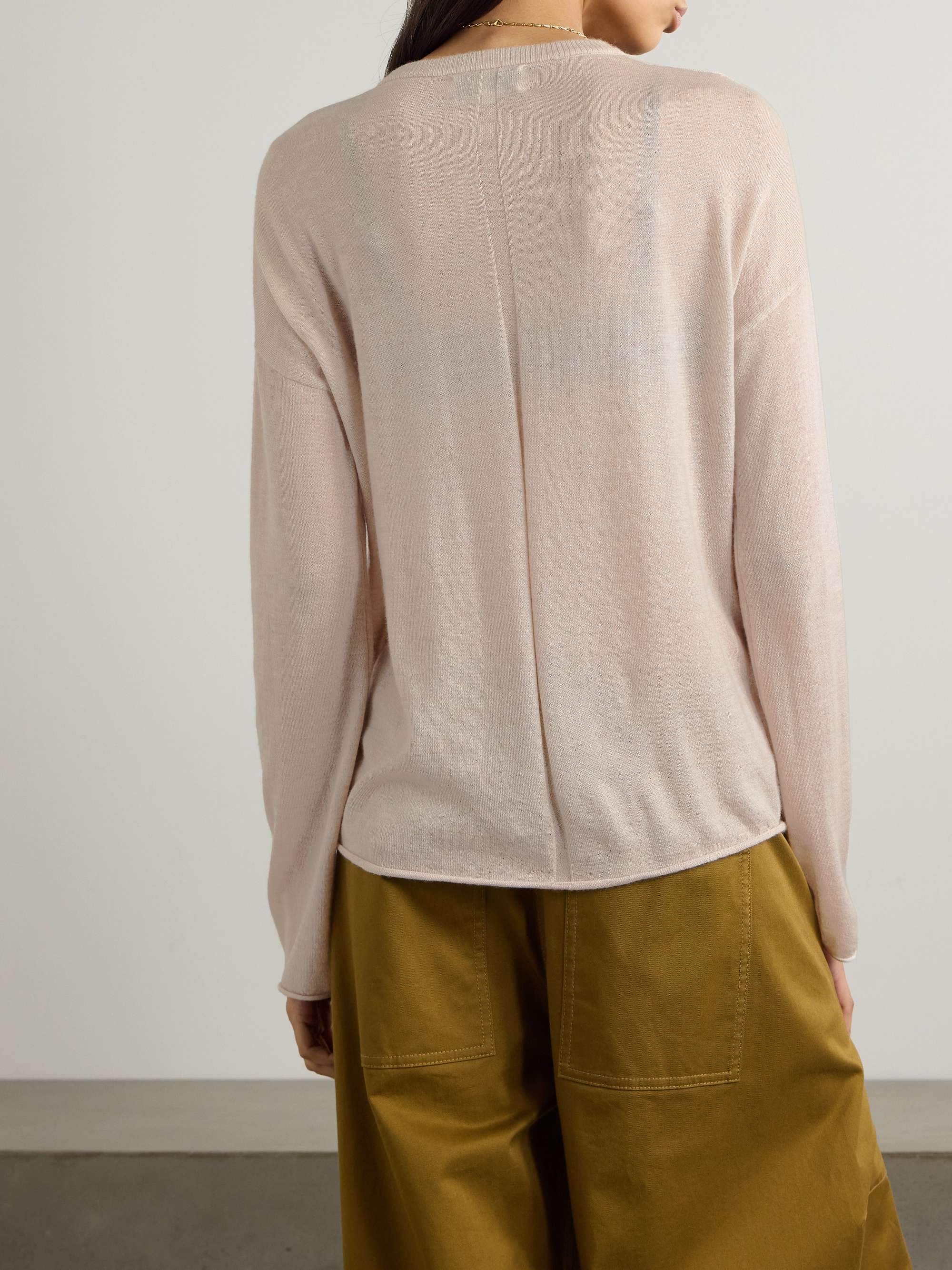 LA LIGNE Oversized cashmere Henley sweater | NET-A-PORTER