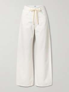 CITIZENS OF HUMANITY Brynn Drawstring mid-rise wide-leg jeans | NET-A ...