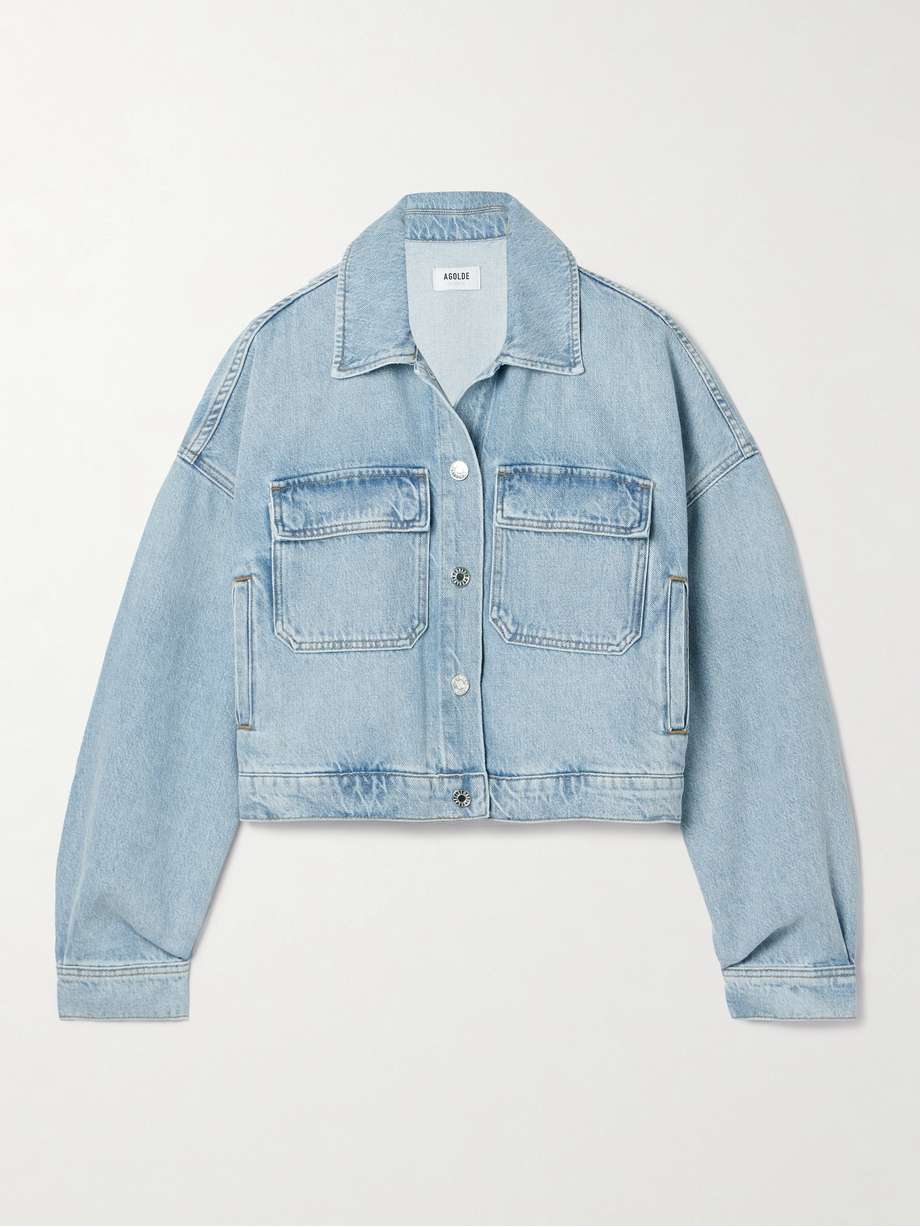 AGOLDE Luka cropped organic denim jacket | NET-A-PORTER