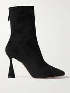 AQUAZZURA Amore 95 suede ankle boots | NET-A-PORTER