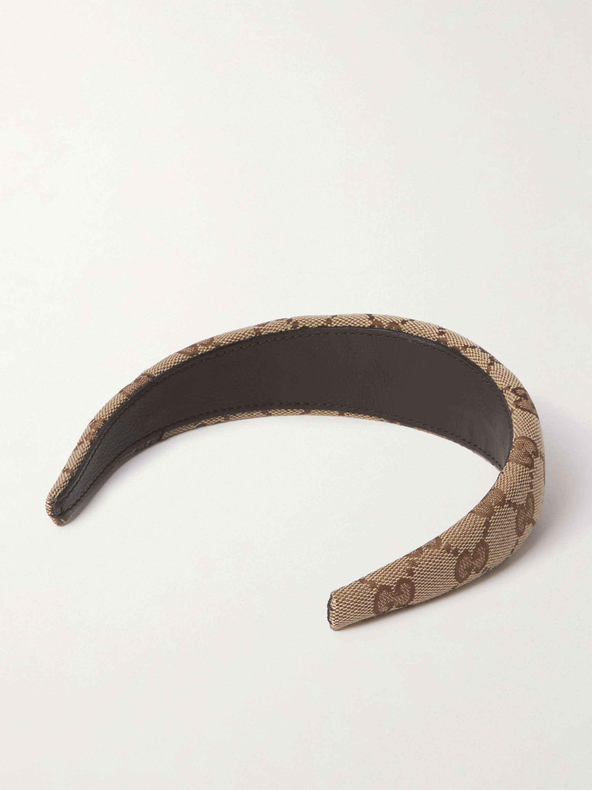 GUCCI Canvas-jacquard headband | NET-A-PORTER