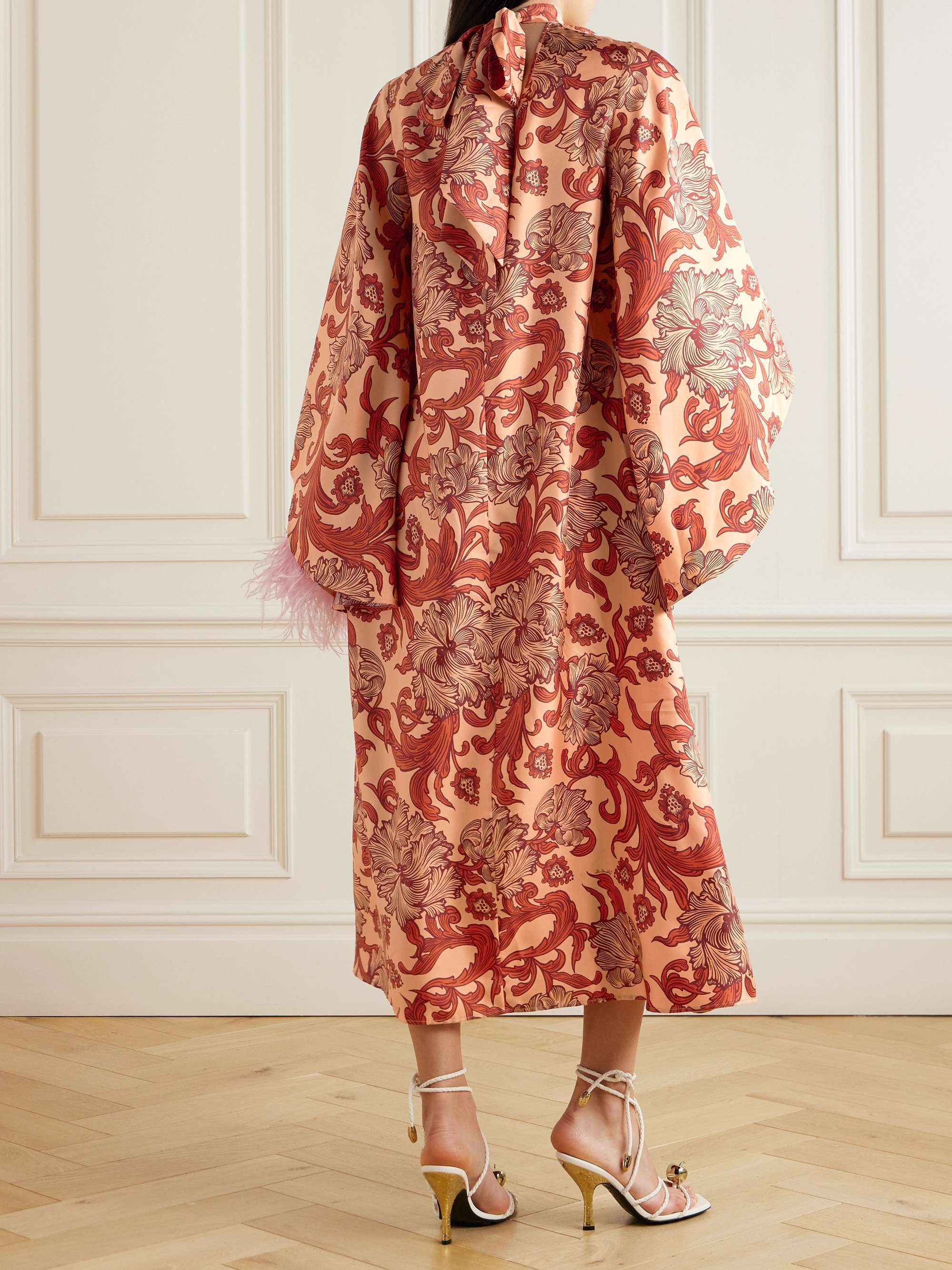 LA DOUBLEJ Magnifico printed silk-twill maxi dress | NET-A-PORTER