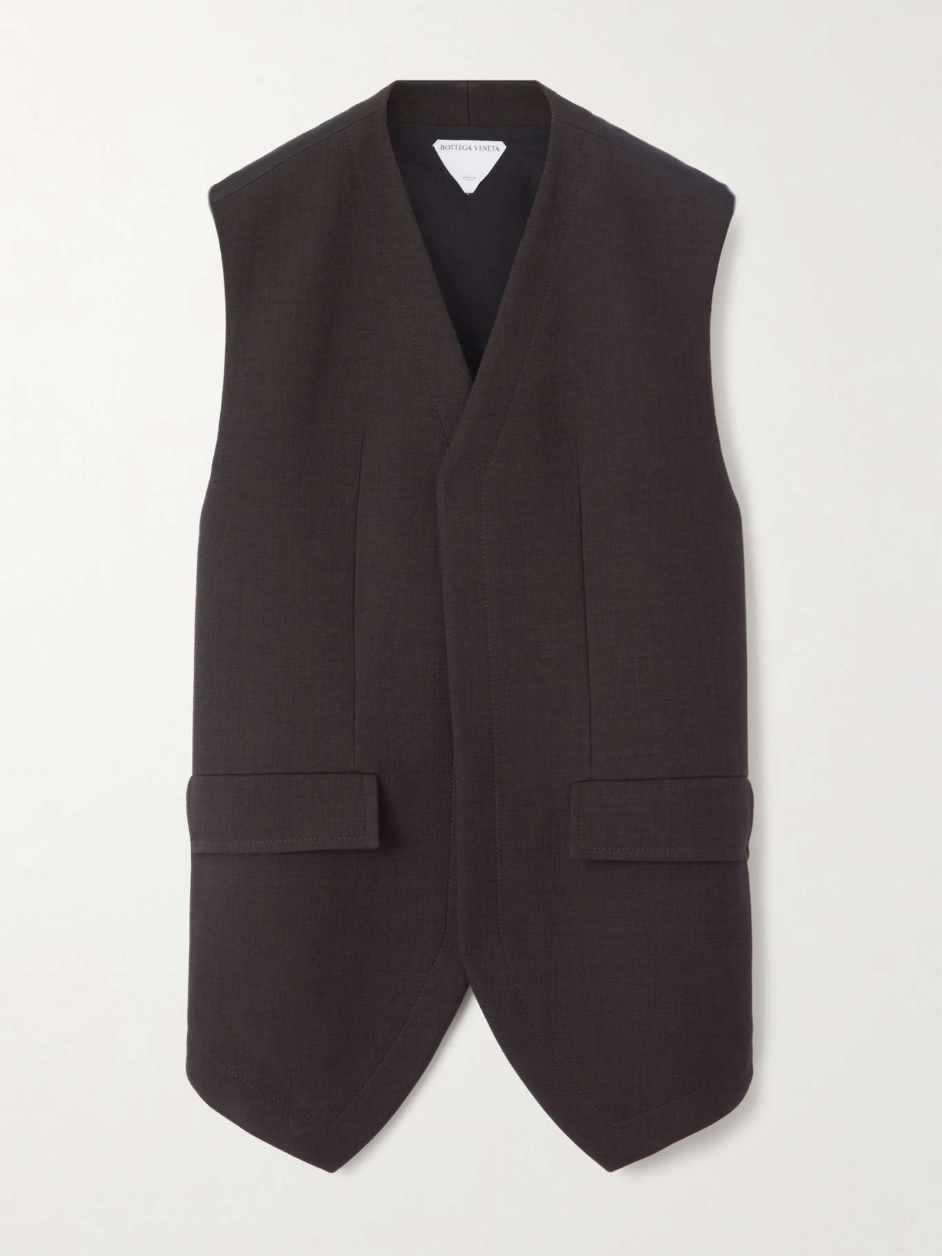 BOTTEGA VENETA Cotton-blend crepe vest | NET-A-PORTER